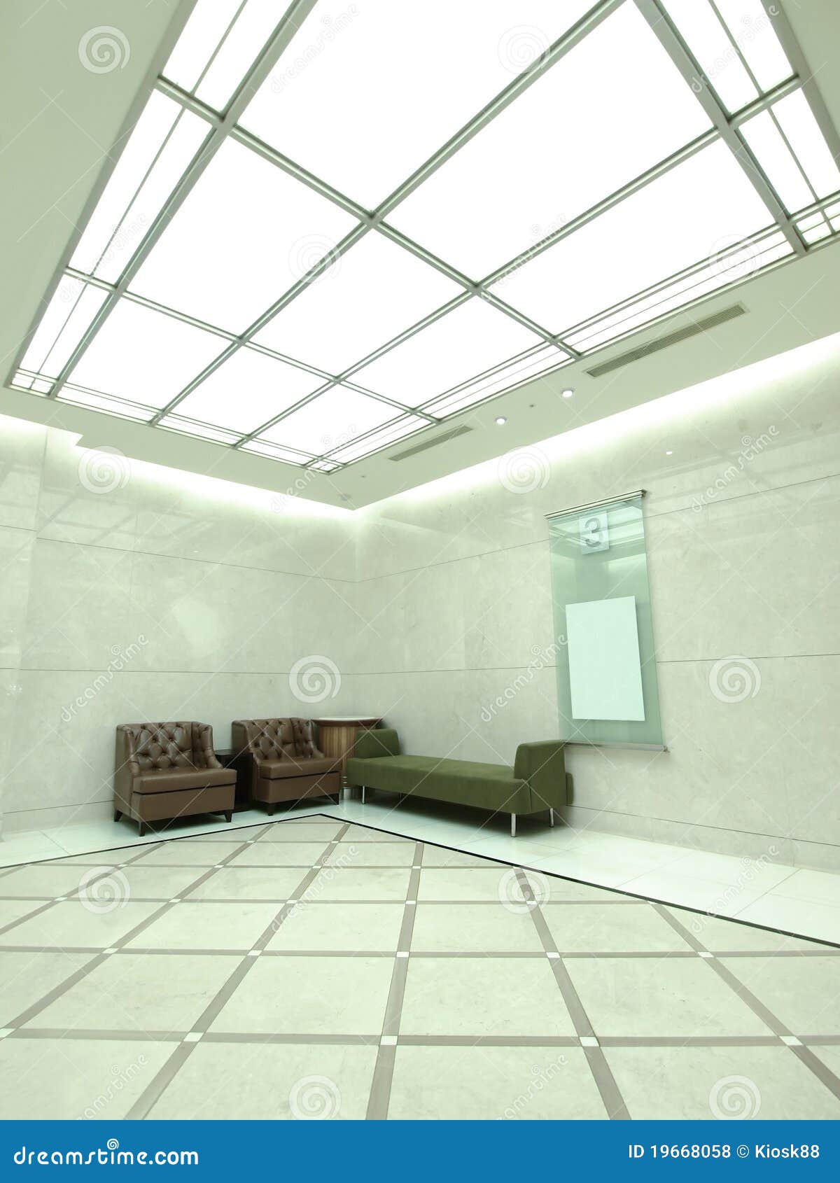 Interior of Modern Building Stock Photo - Image of abstract ...