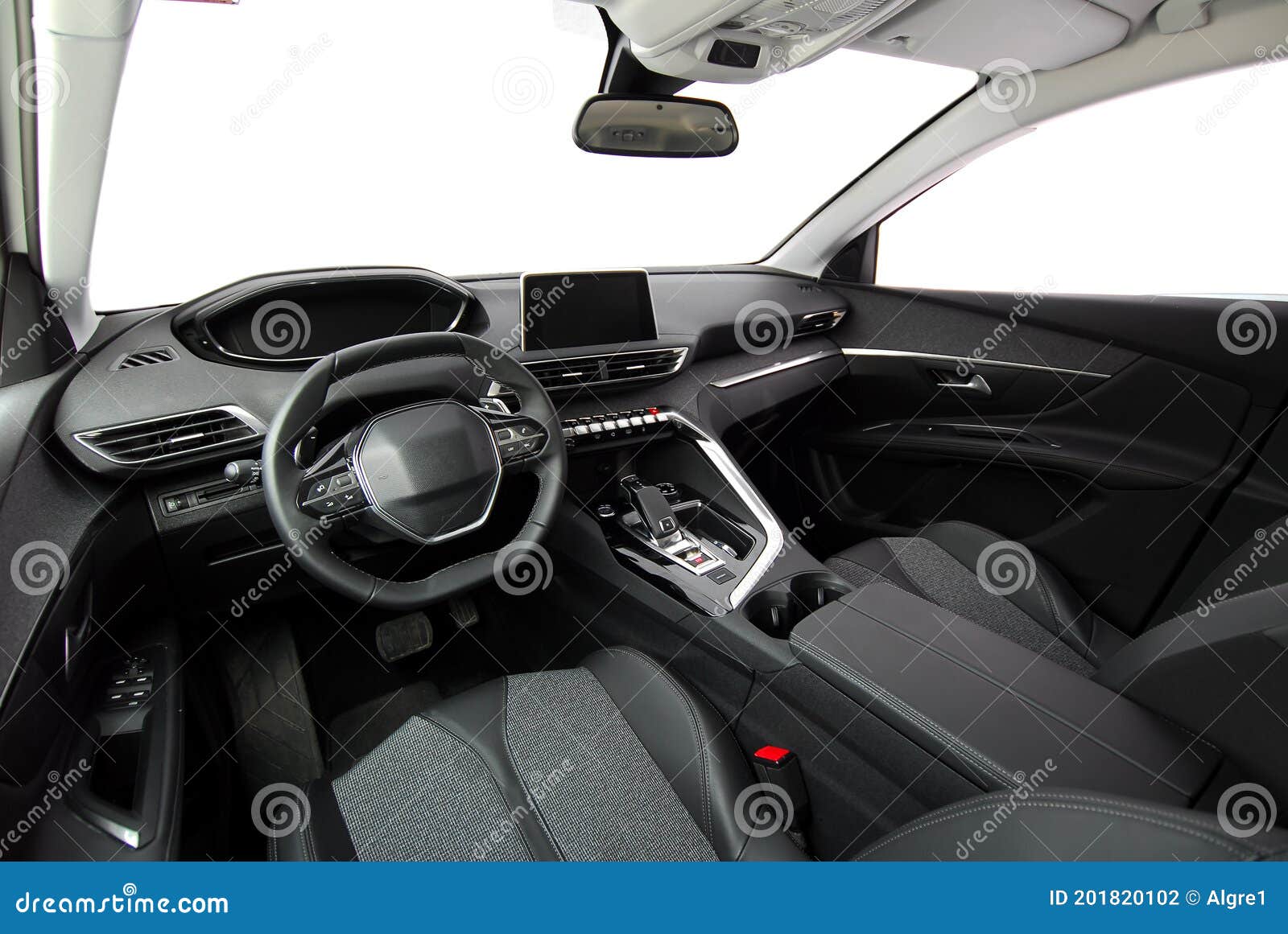 Interior of a modern car stock photo. Image of front - 201820102