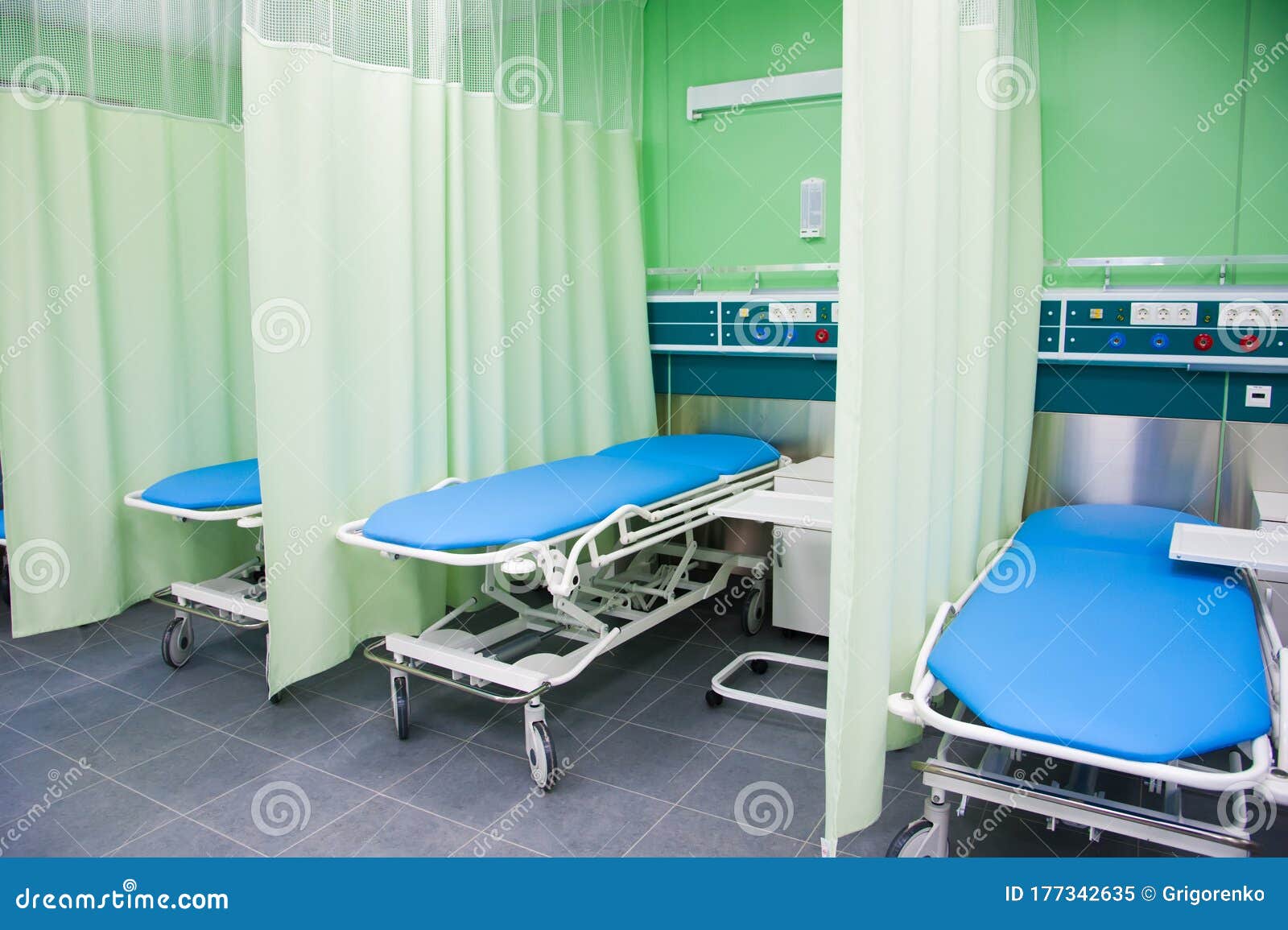 Interior of modern clinic stock image. Image of hospital - 177342635