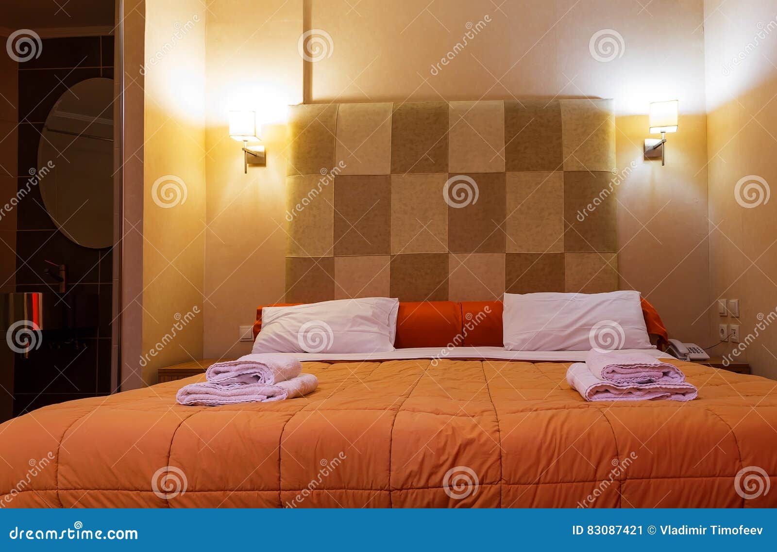 Interior of Modern Comfortable Resort Hotel Room Stock Image - Image of ...