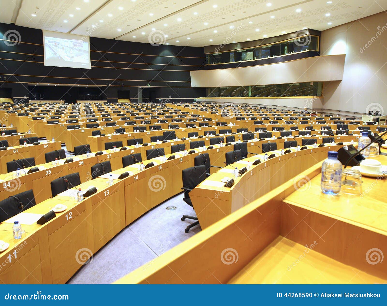 Interior of Modern Conference Hall View through a Editorial Image ...