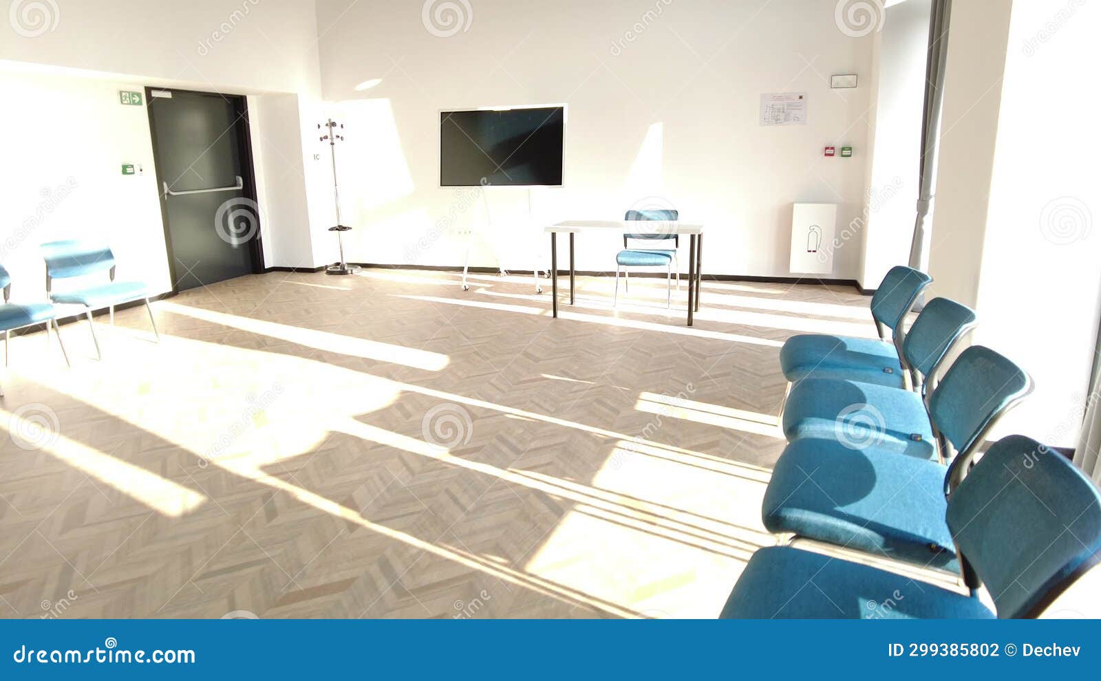 Interior of Modern Conference Room. Modern College Study Room. Clean ...