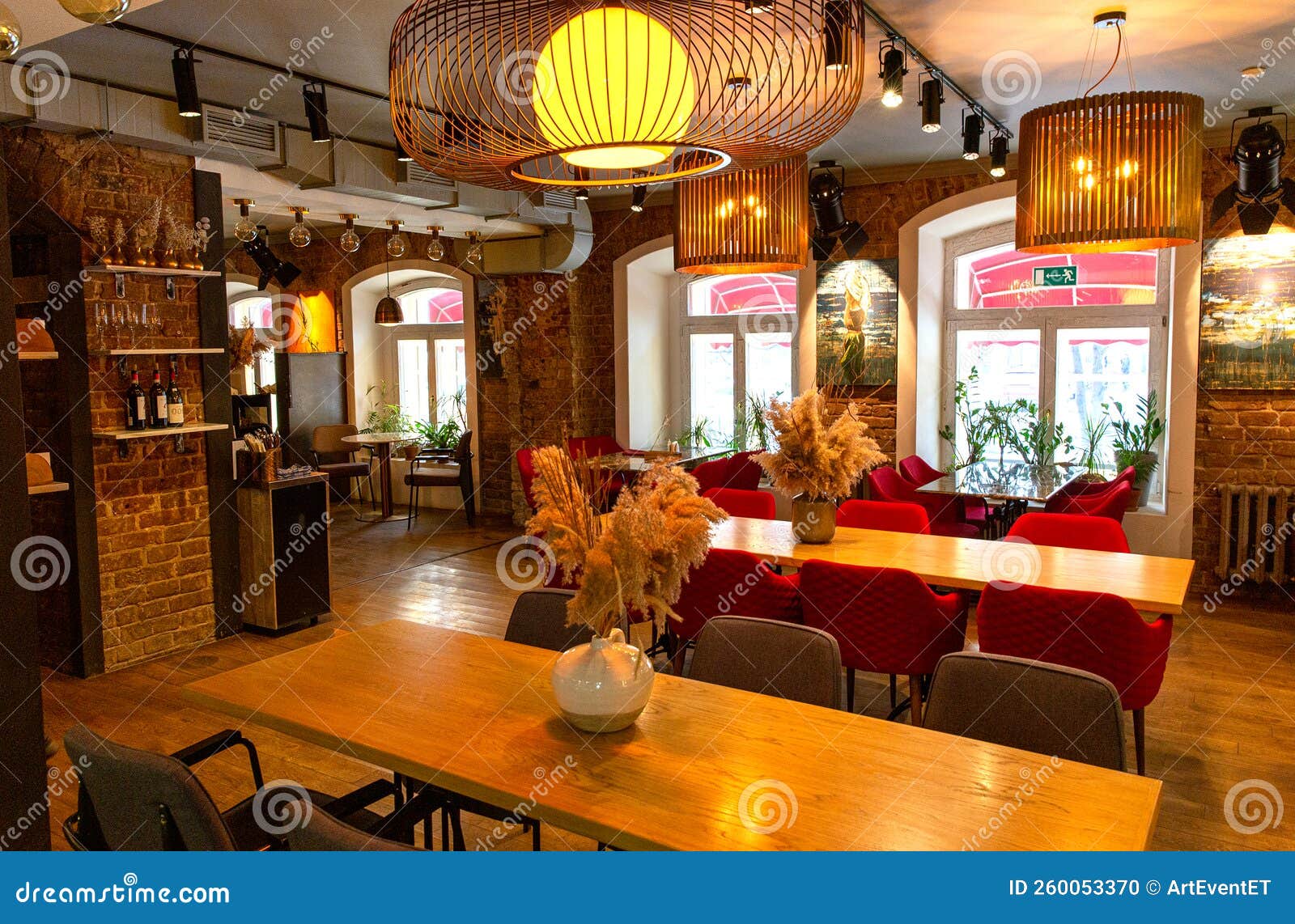 Interior of a Modern Cozy Italian Restaurant Editorial Image - Image of ...