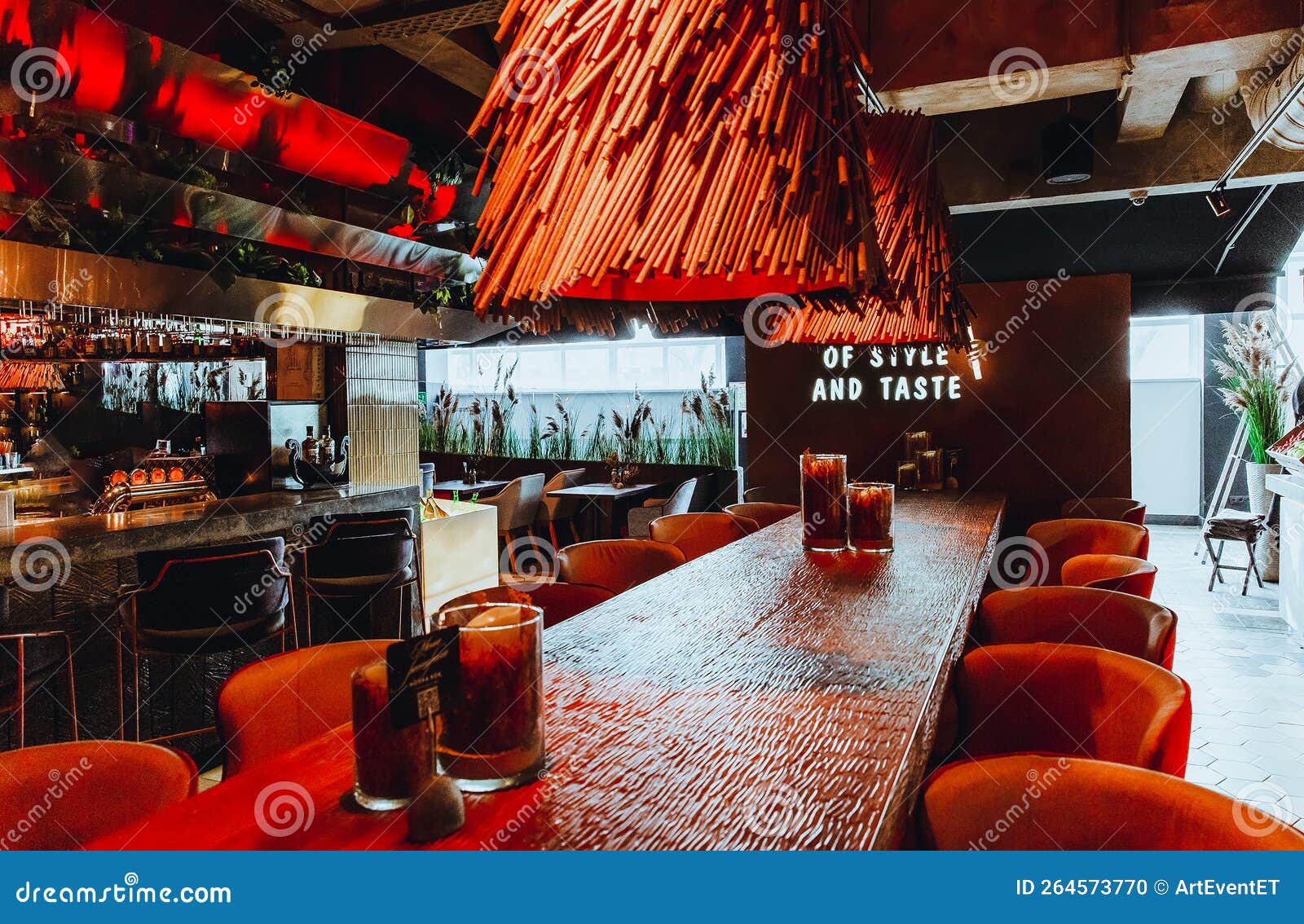Interior of a Modern Cozy Swedish Restaurant Editorial Image - Image of ...