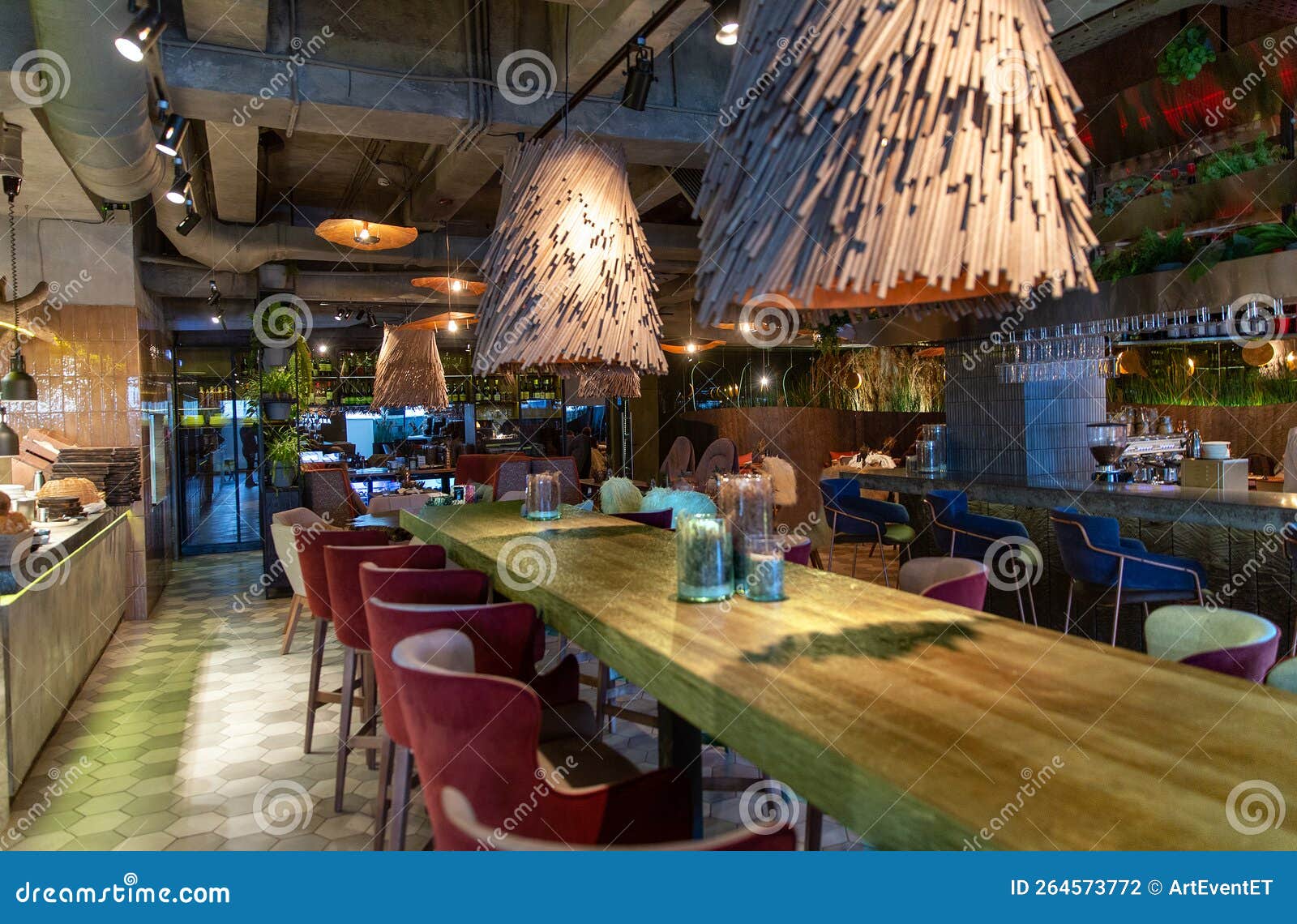 Interior of a Modern Cozy Swedish Restaurant Editorial Photography ...
