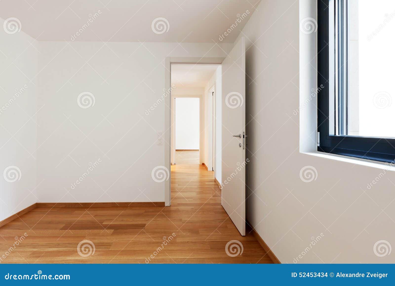 Interior Modern Empty Flat, Apartment Stock Photo - Image of space ...