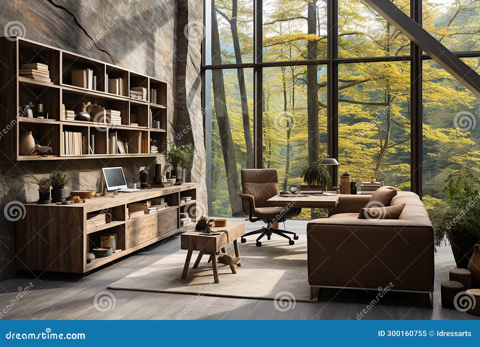 Interior of Modern Empty Office Design. Stock Image - Image of ...