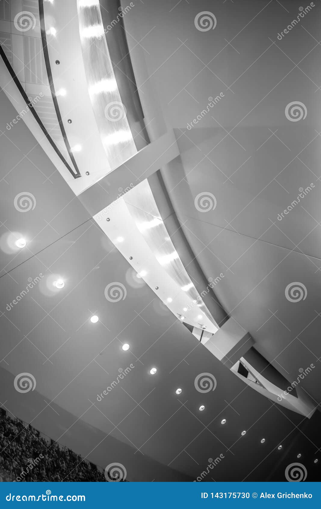 Interior of Modern High Tech Building Stock Photo - Image of abstract ...