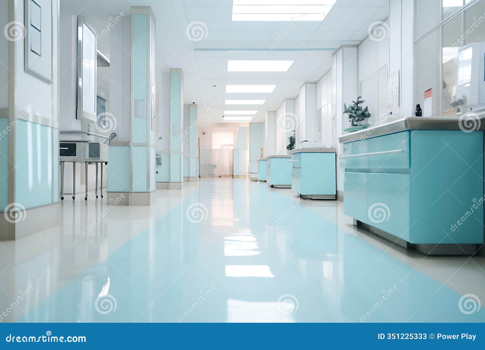 Blue Reception Desk Stock Photography | CartoonDealer.com #75930182