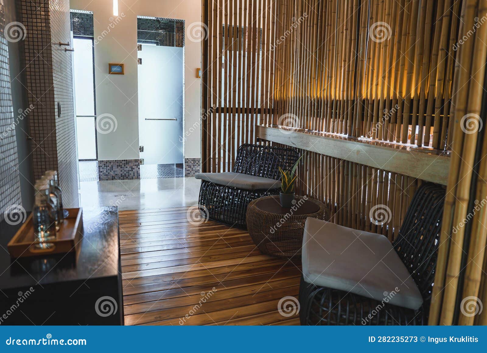 Interior of a Modern Hotel Spa Center Waiting Room Stock Image - Image ...