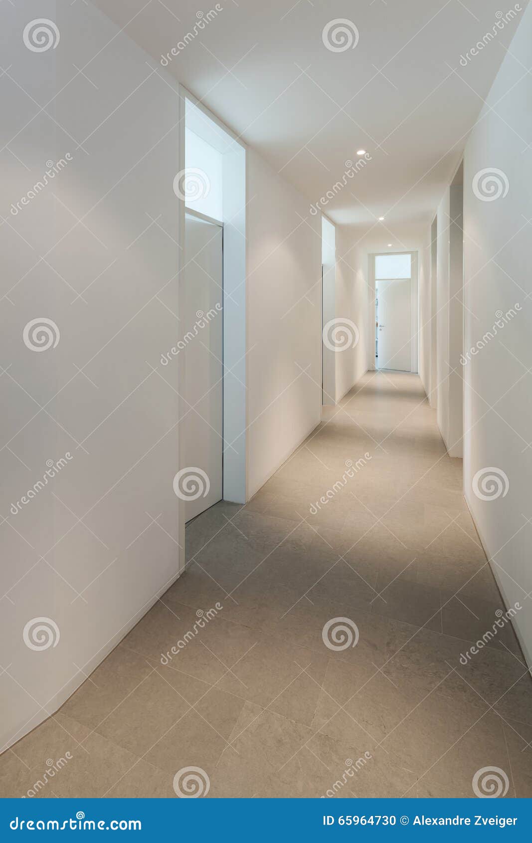 Interior of a Modern House, Corridor Stock Photo - Image of wall ...