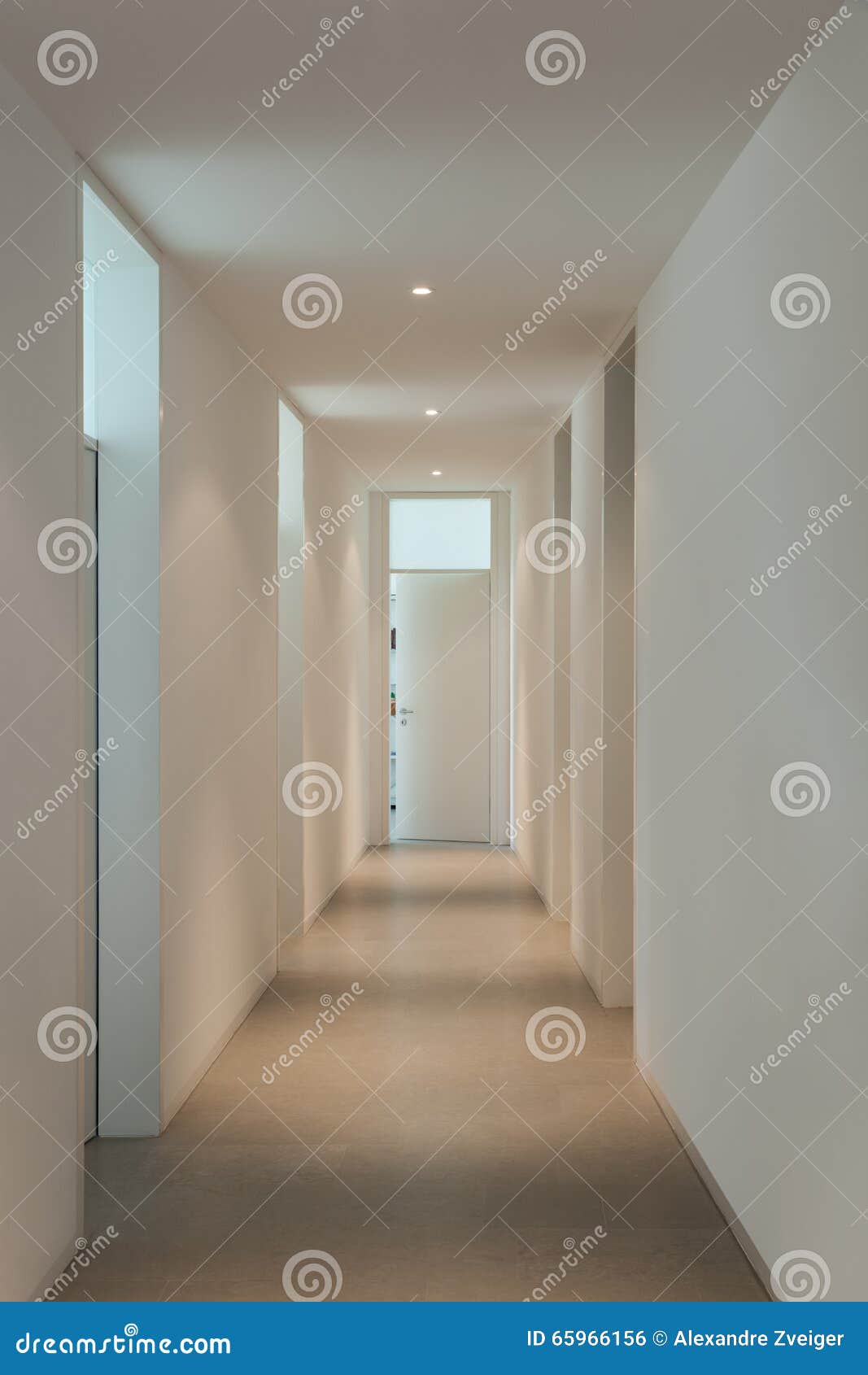 Interior of a Modern House, Corridor Stock Photo - Image of indoor ...