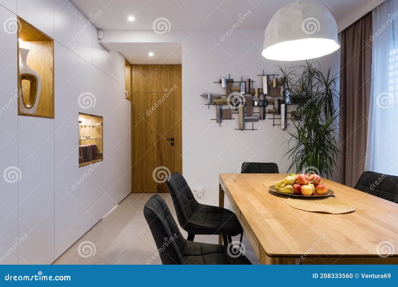 Interior of Modern House - Dining Room Stock Photo - Image of ...