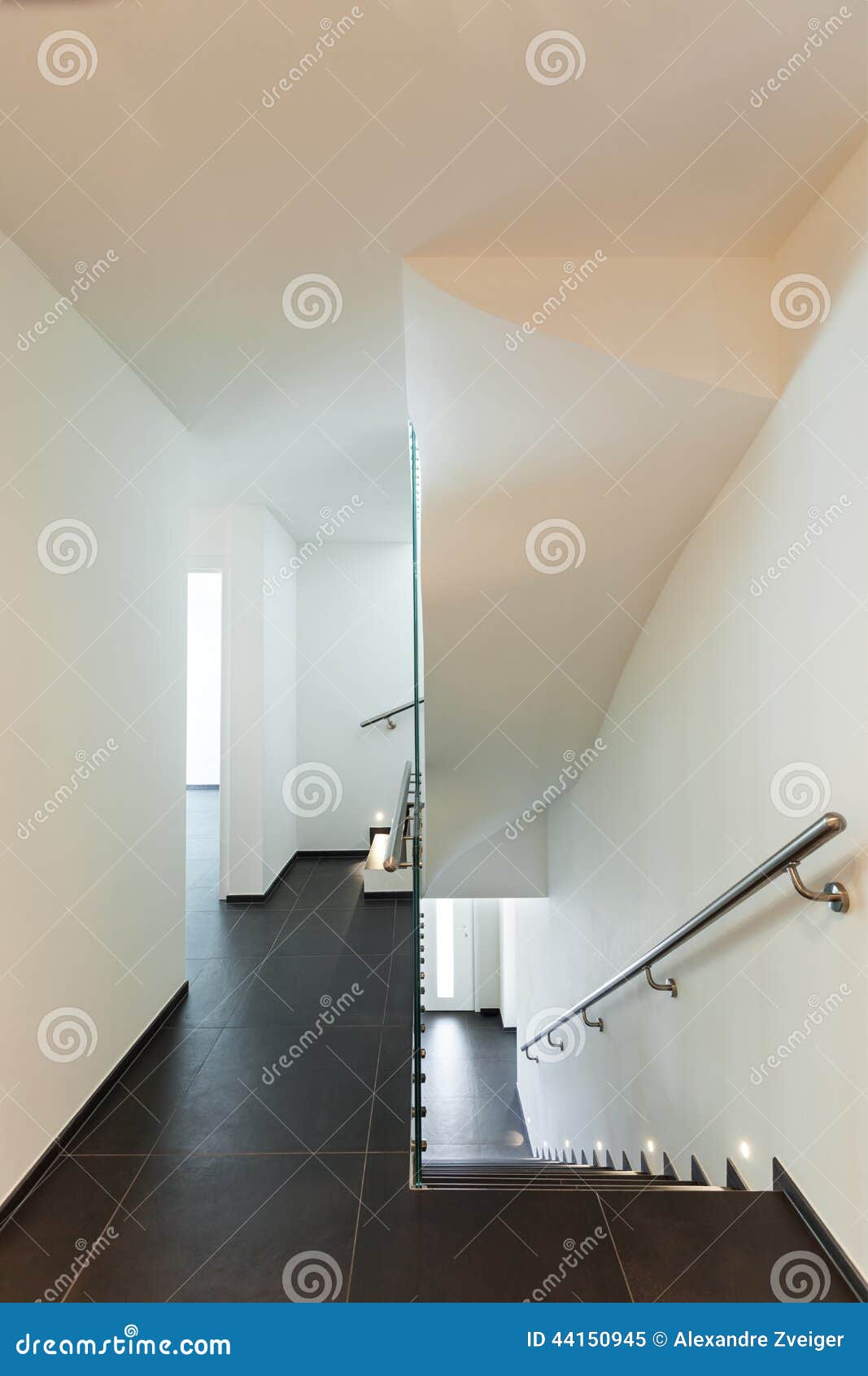 Interior Modern House, Staircase Stock Image - Image of staircase ...