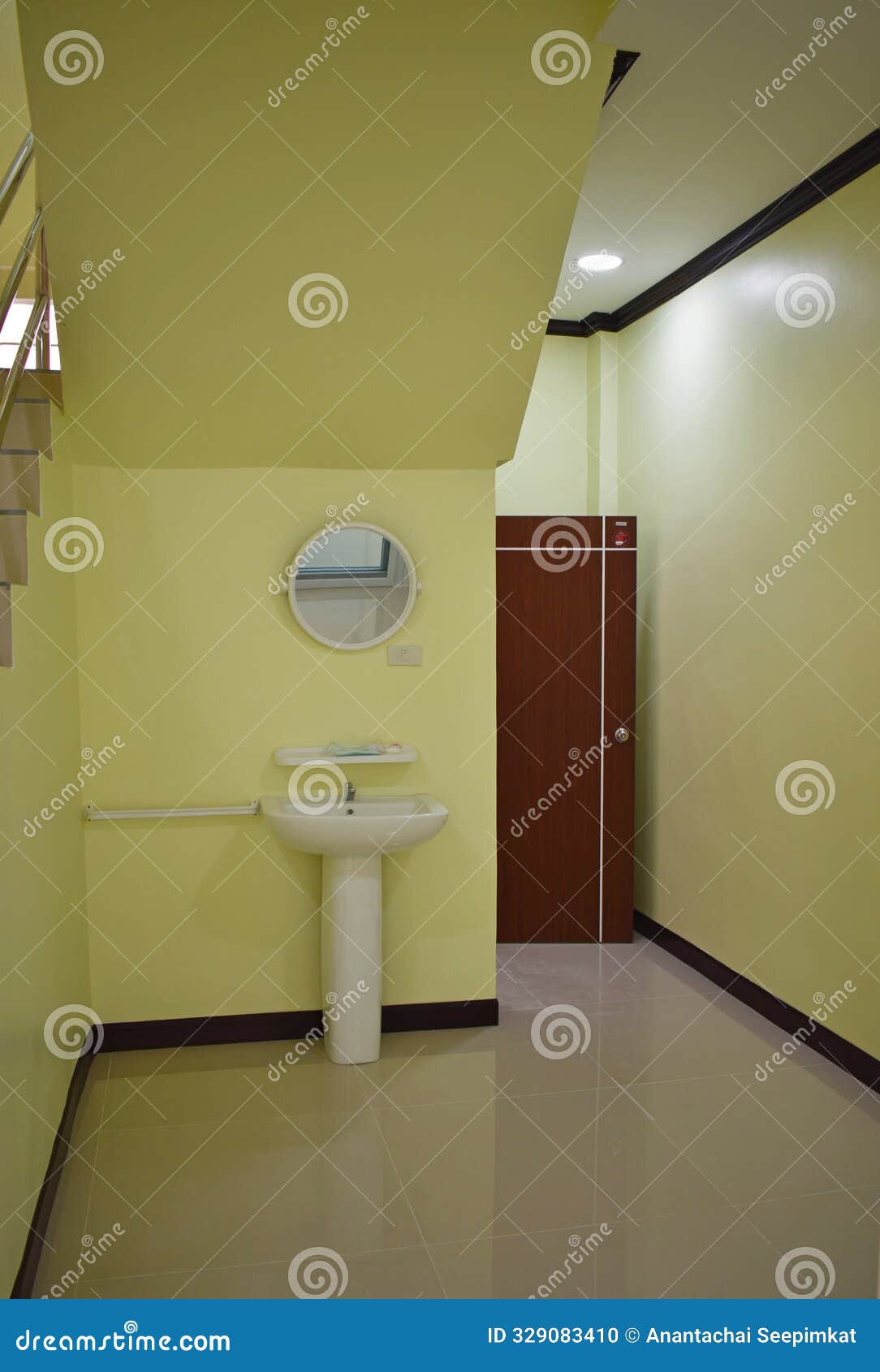 Interior of a Modern House, Toilet and Corridor. Stock Photo - Image of ...