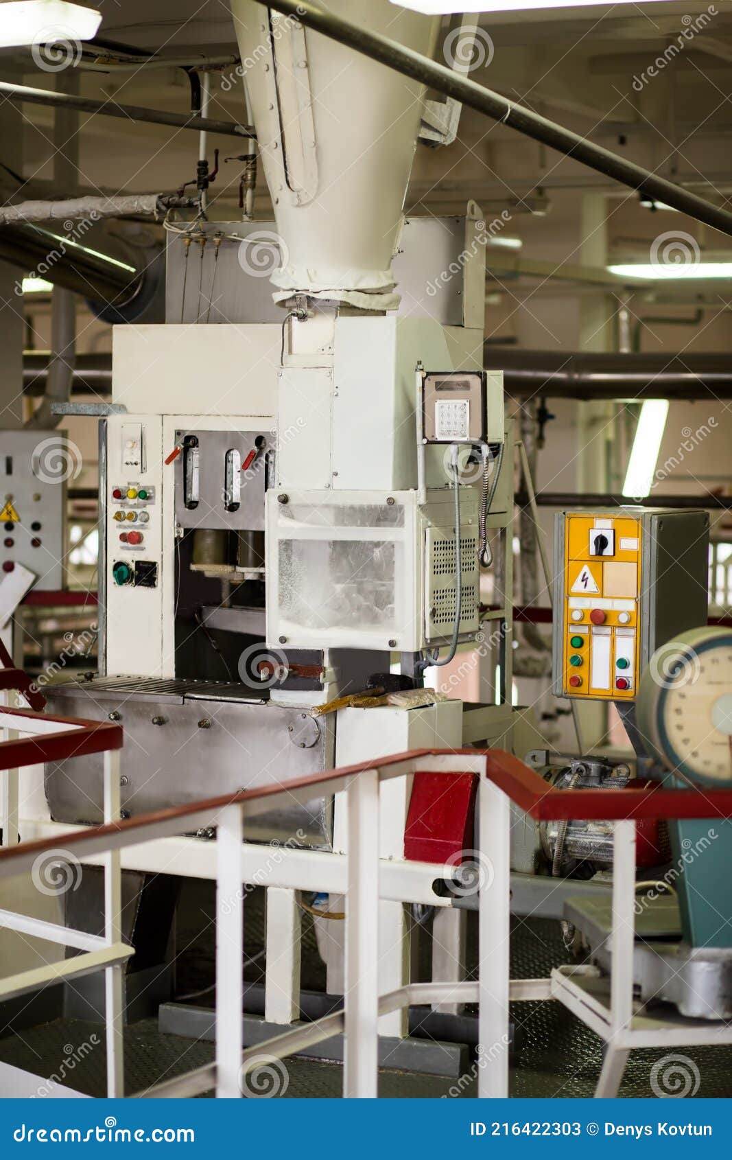 The Interior of Modern Industrial Plant with Electrical Technology ...