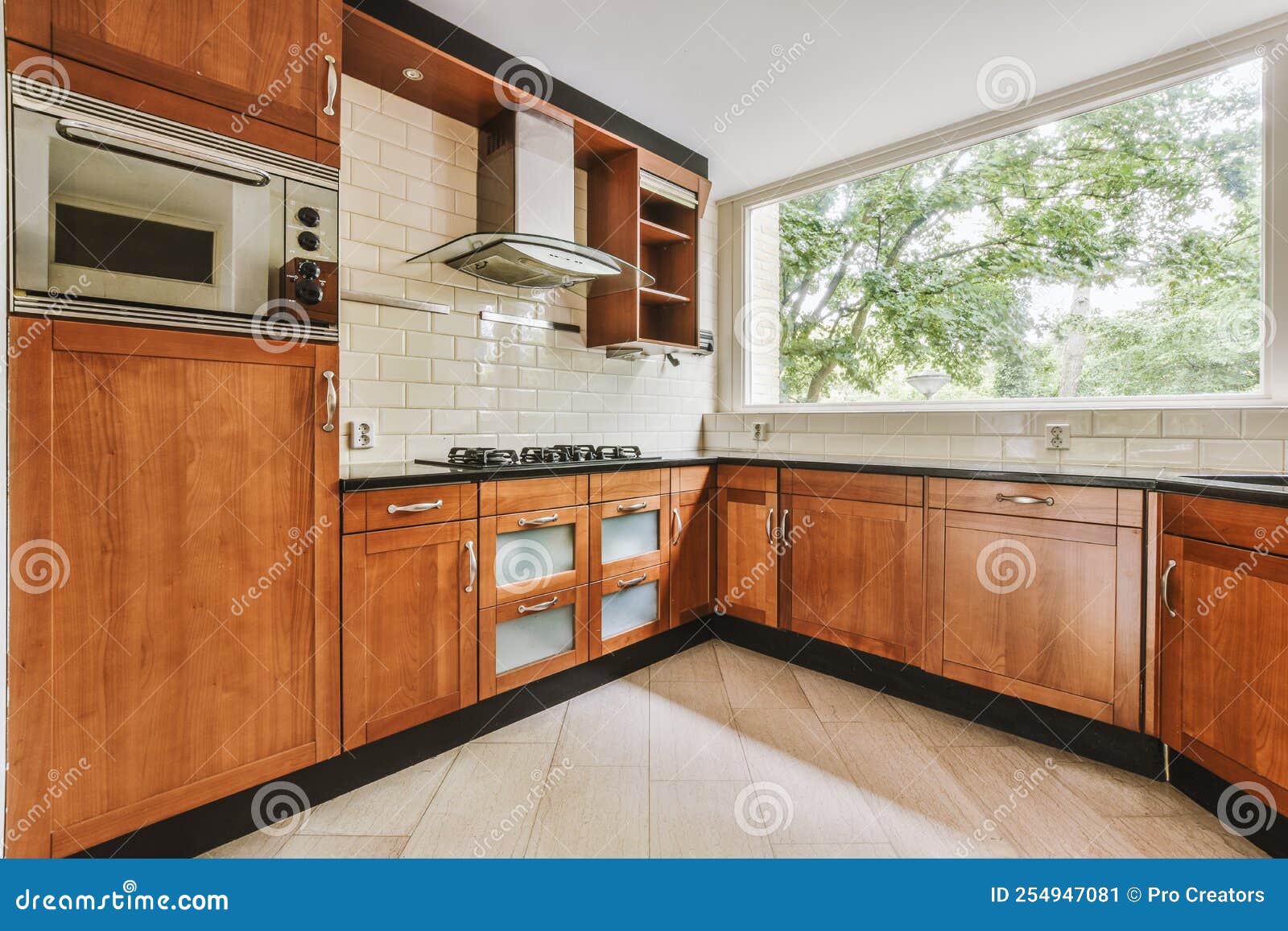 Beautiful kitchen design stock image. Image of elegant - 254947081