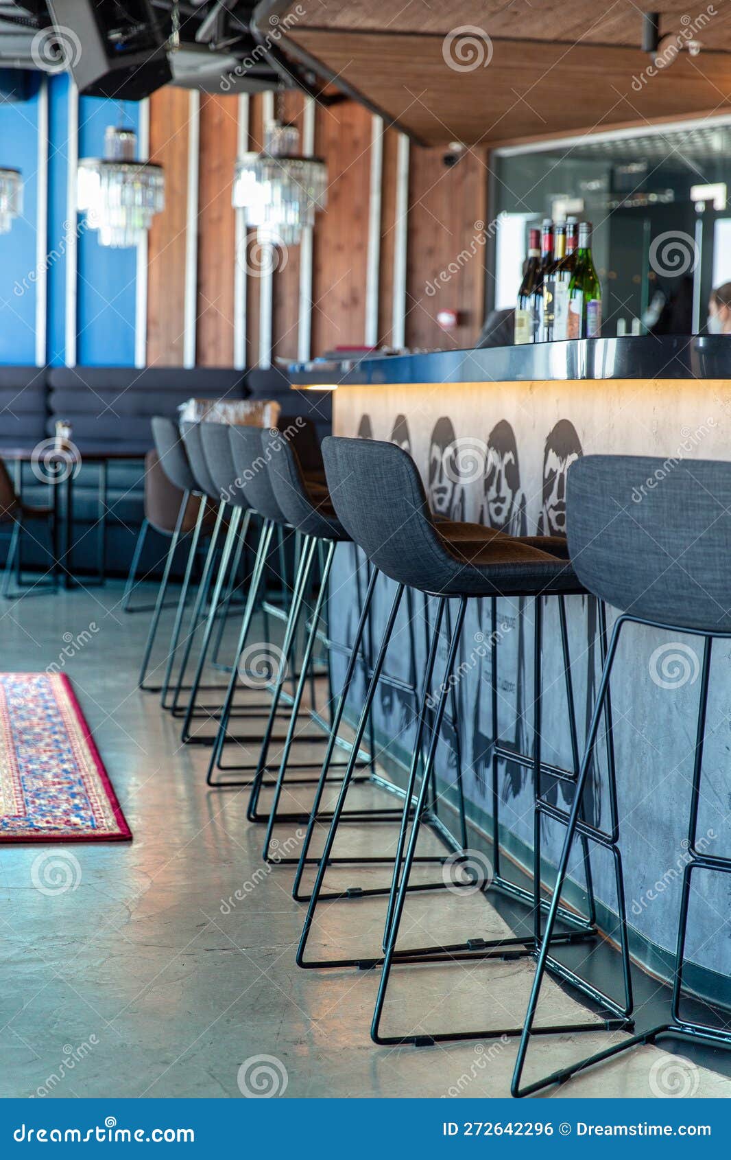 Interior of Modern Loft-style Bar Stock Photo - Image of floor, room ...