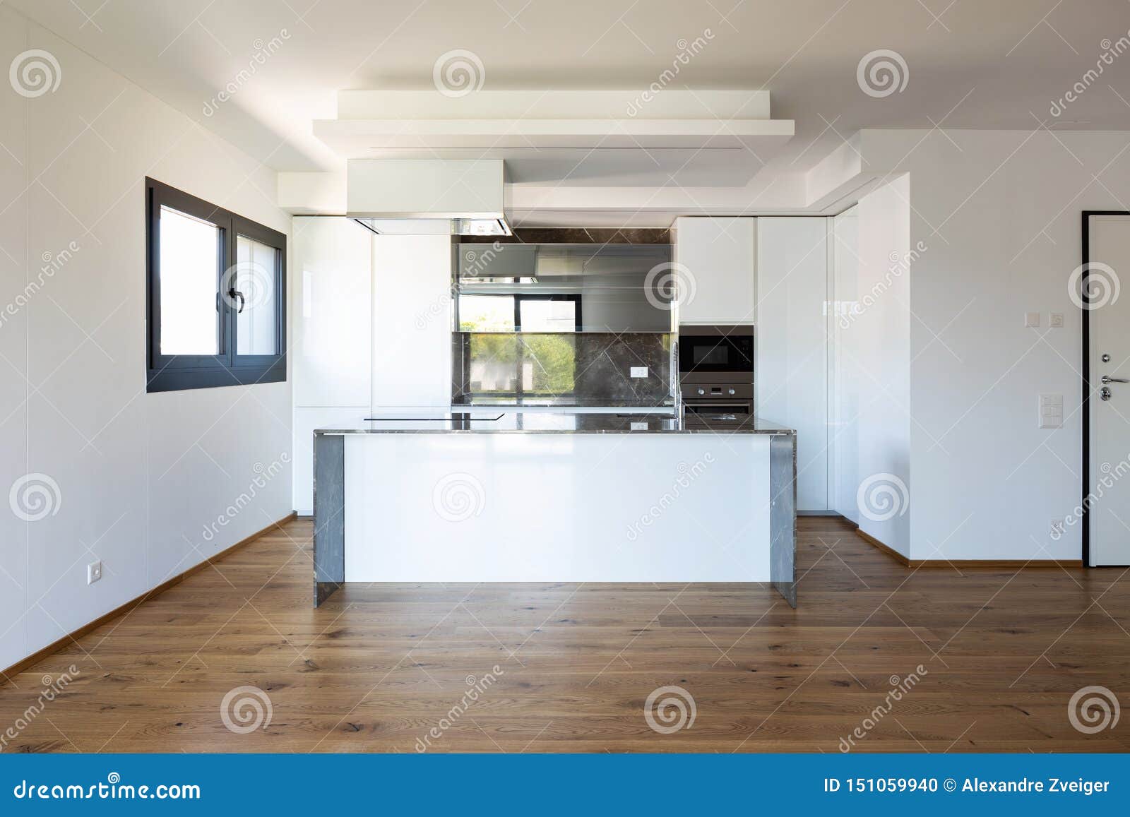 Interior of Modern Luxury Apartment, Empty Attic Stock Photo - Image of ...