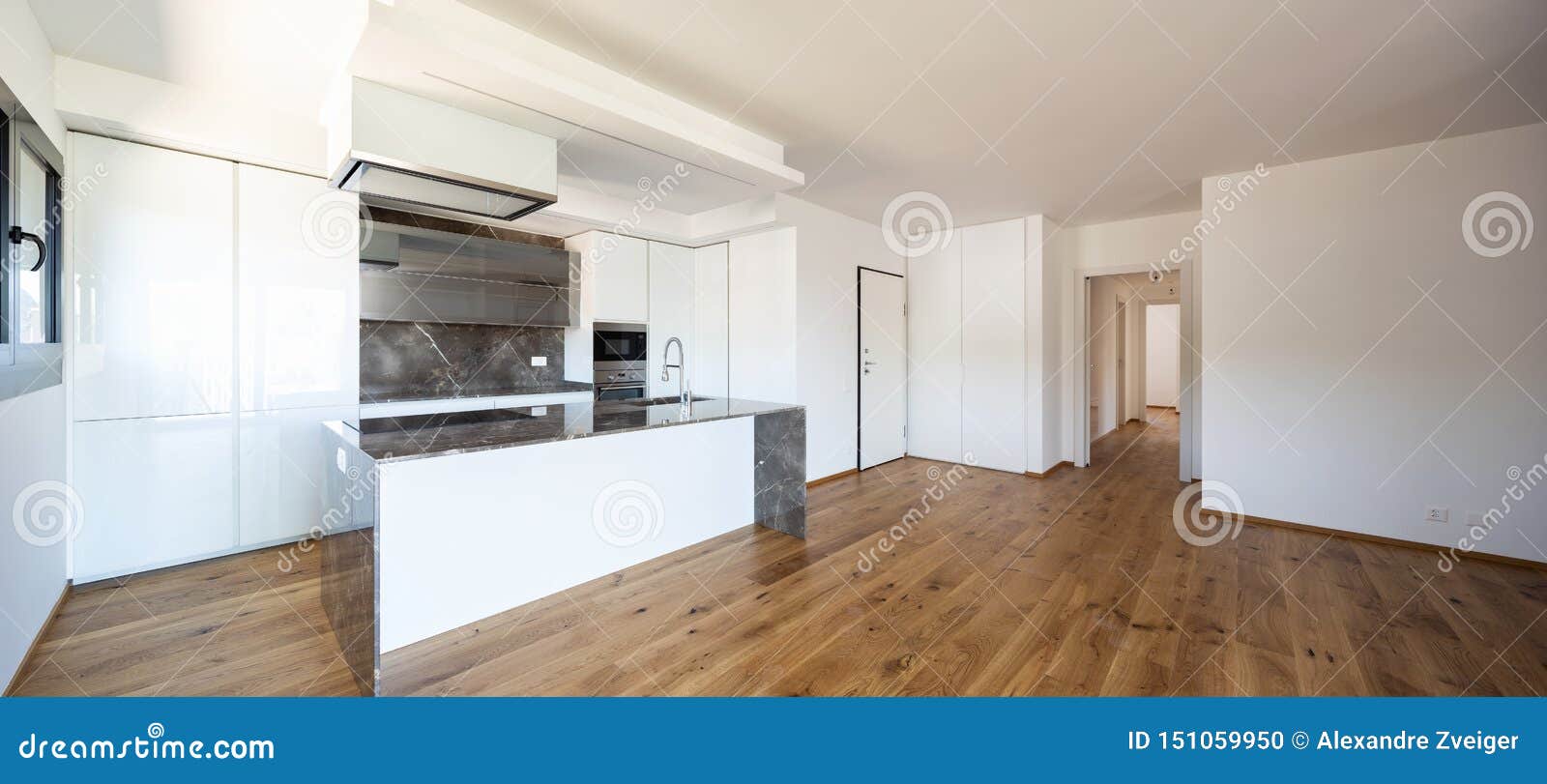 Interior of Modern Luxury Apartment, Empty Attic Stock Photo - Image of ...