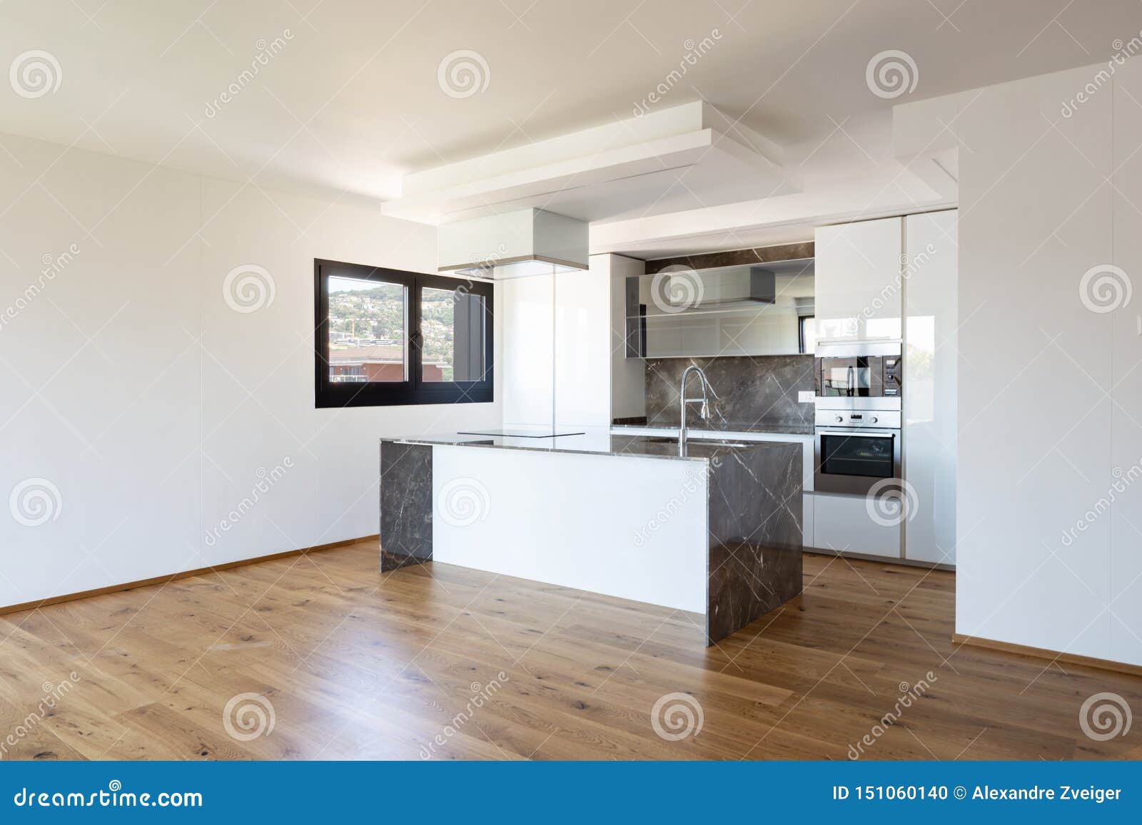 Interior of Modern Luxury Apartment, Empty Attic Stock Photo - Image of ...