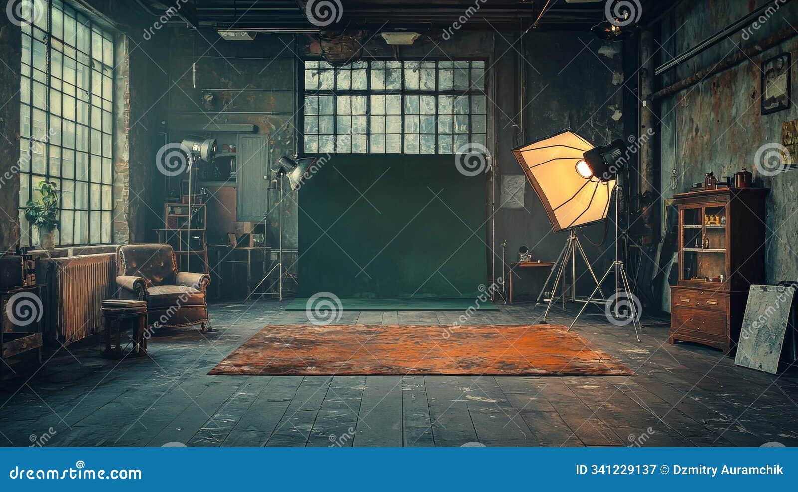 The Interior of a Modern Photo Studio Equipped with Professional ...