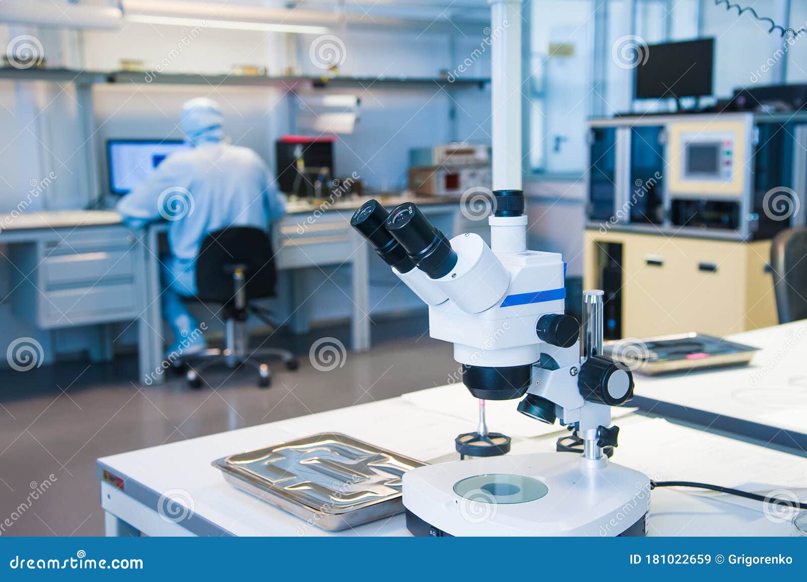 Interior of Modern Research Laboratory Stock Image - Image of equipment ...