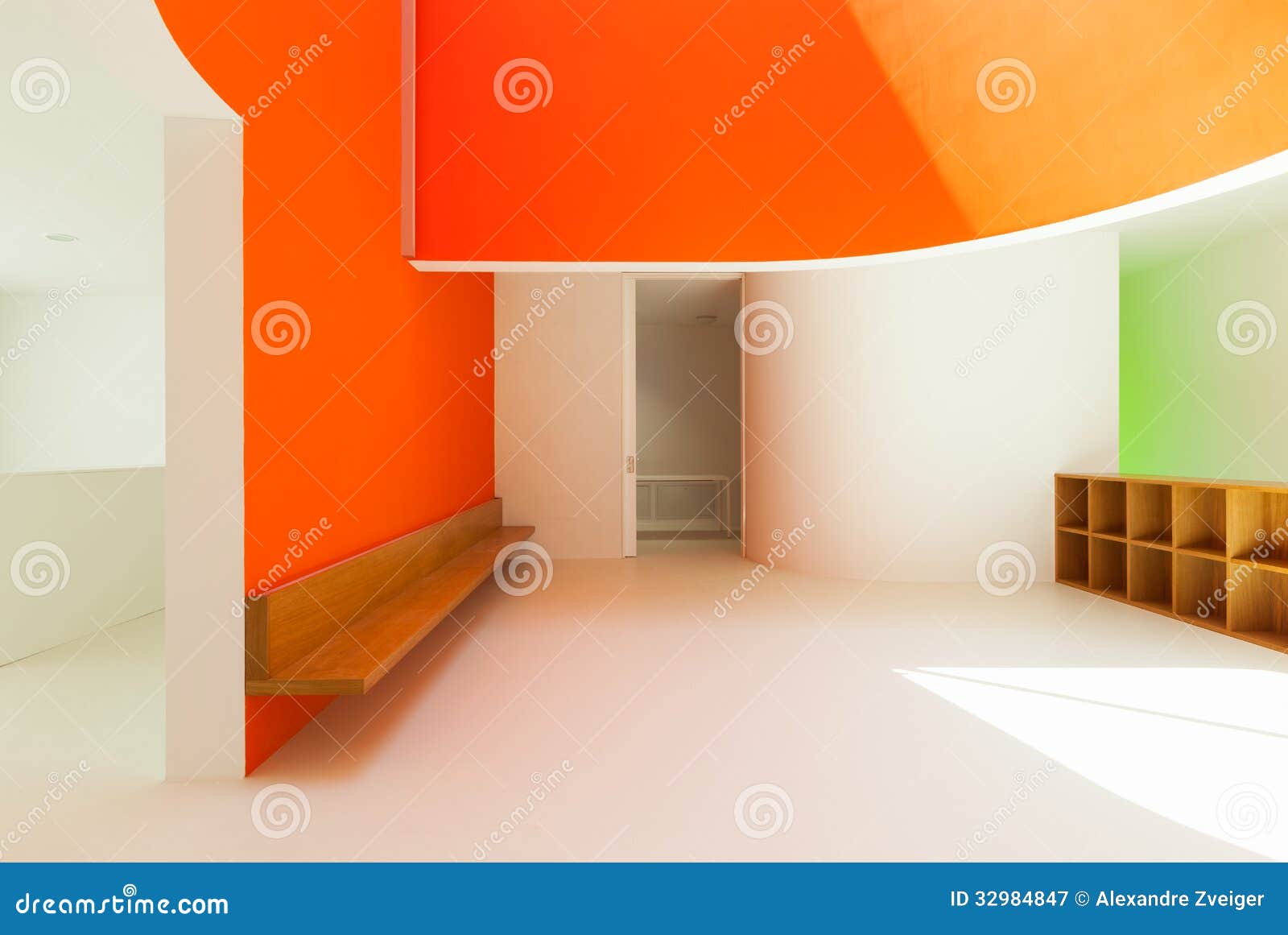 Interior, modern school stock image. Image of architecture - 32984847