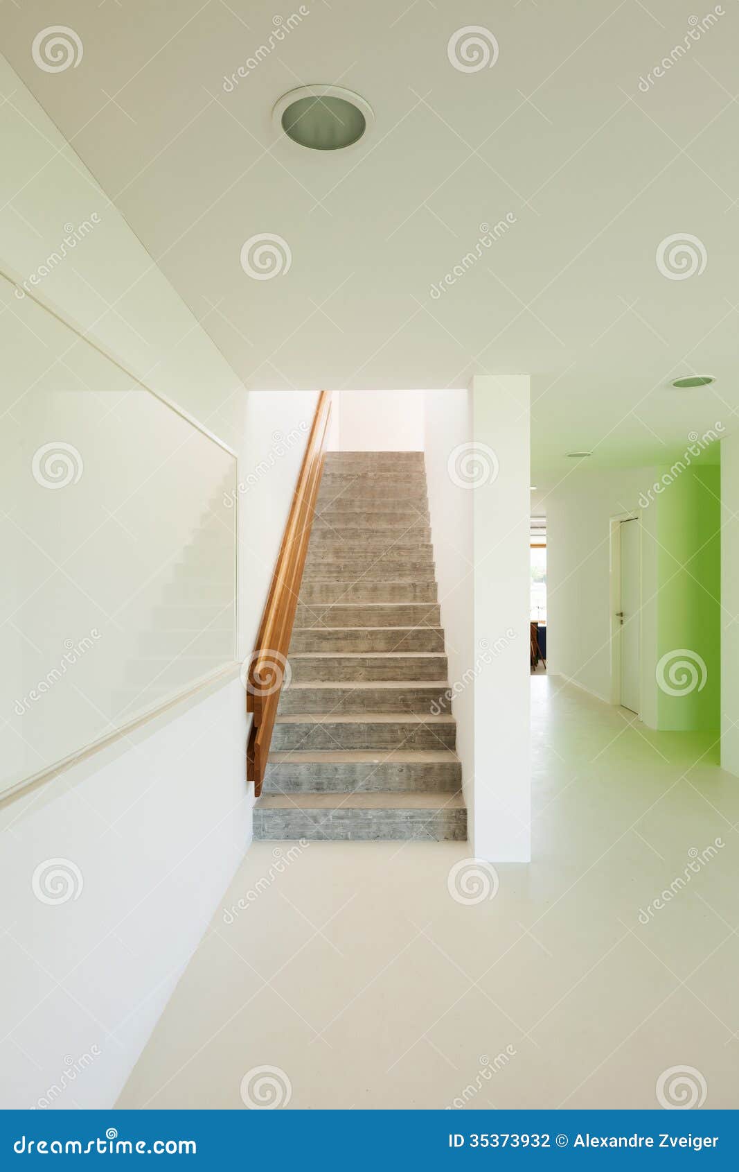 Interior Modern School, Beatiful Staircase Stock Photo - Image of empty ...