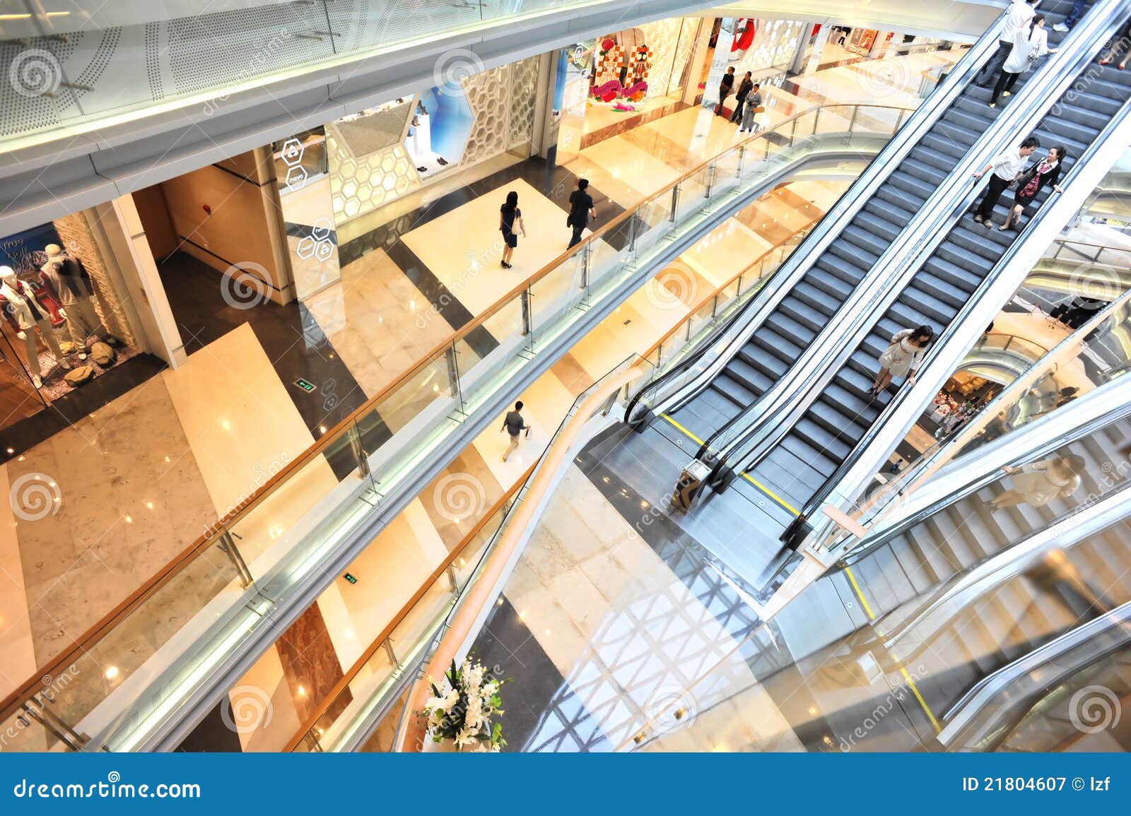Interior of Modern Shopping Mall Editorial Photography - Image of light ...
