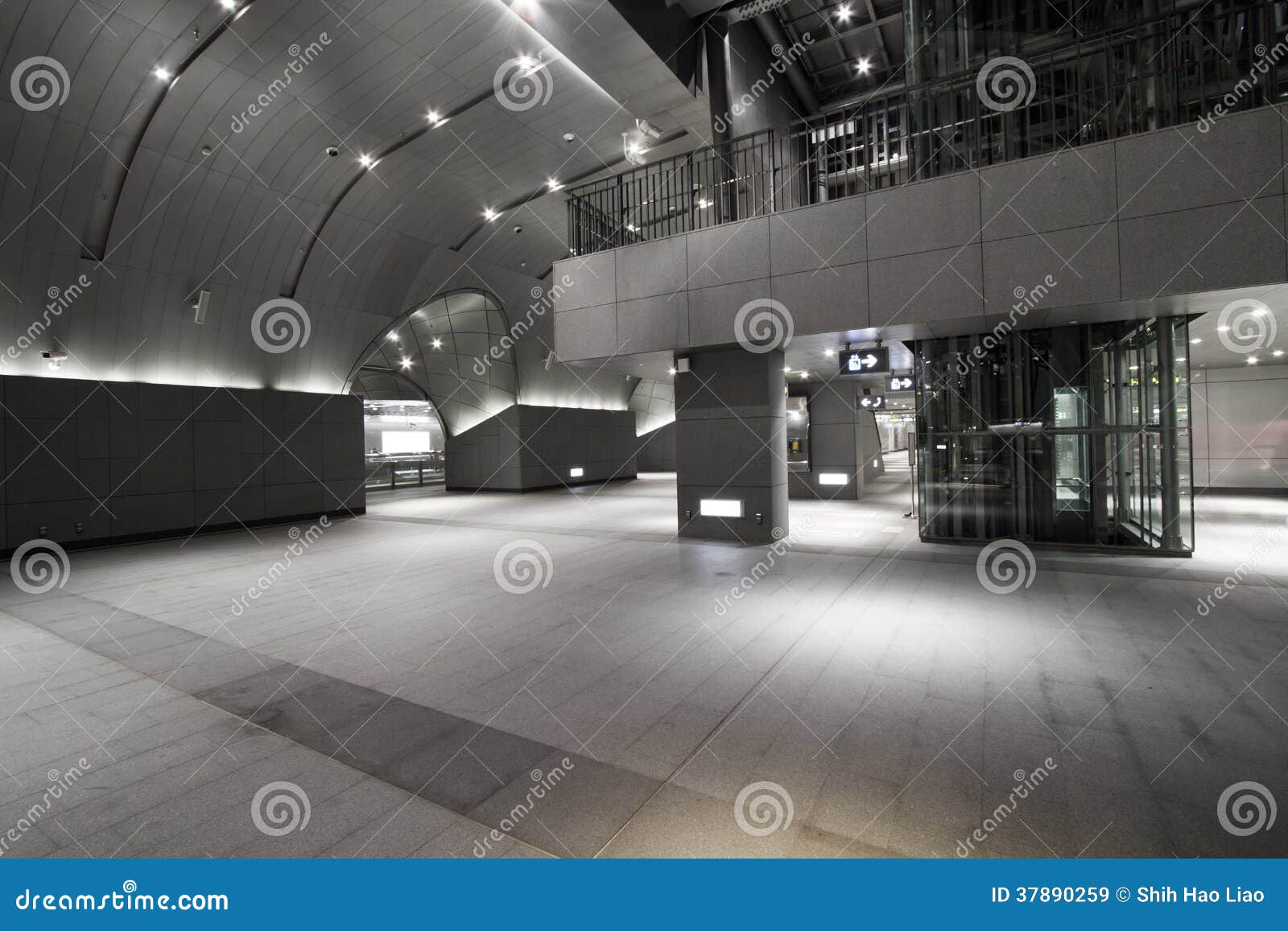 Interior of the Modern Station Building Stock Image - Image of business ...