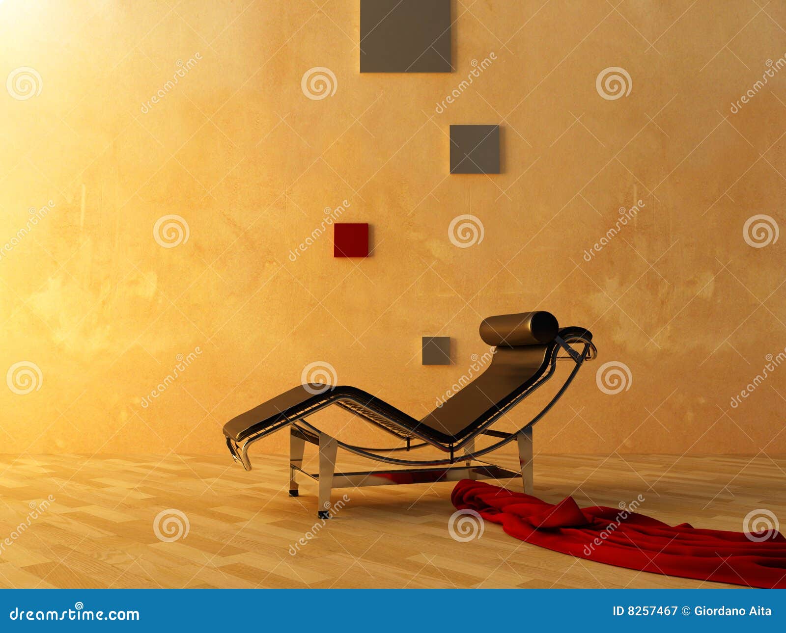 Interior - Modern Style Relaxing Room Stock Illustration - Illustration ...