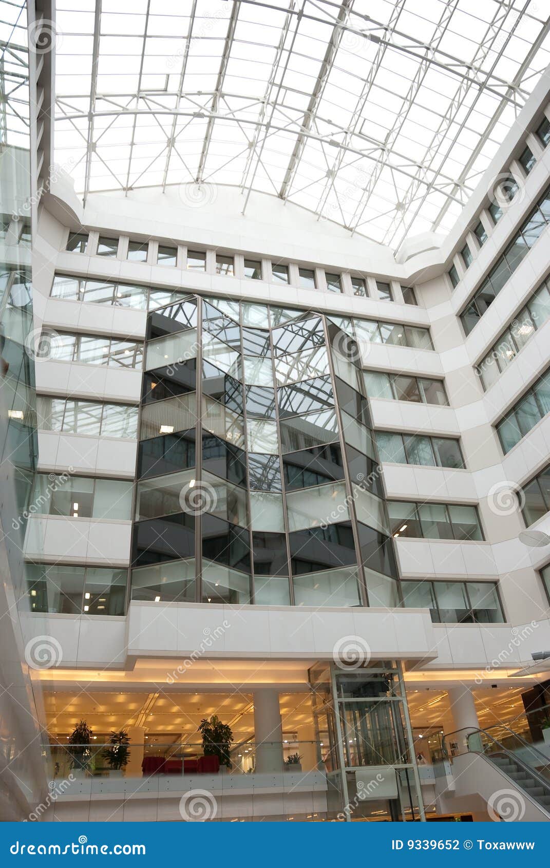 Interior of Modern Trading and Office Centre Stock Photo - Image of ...