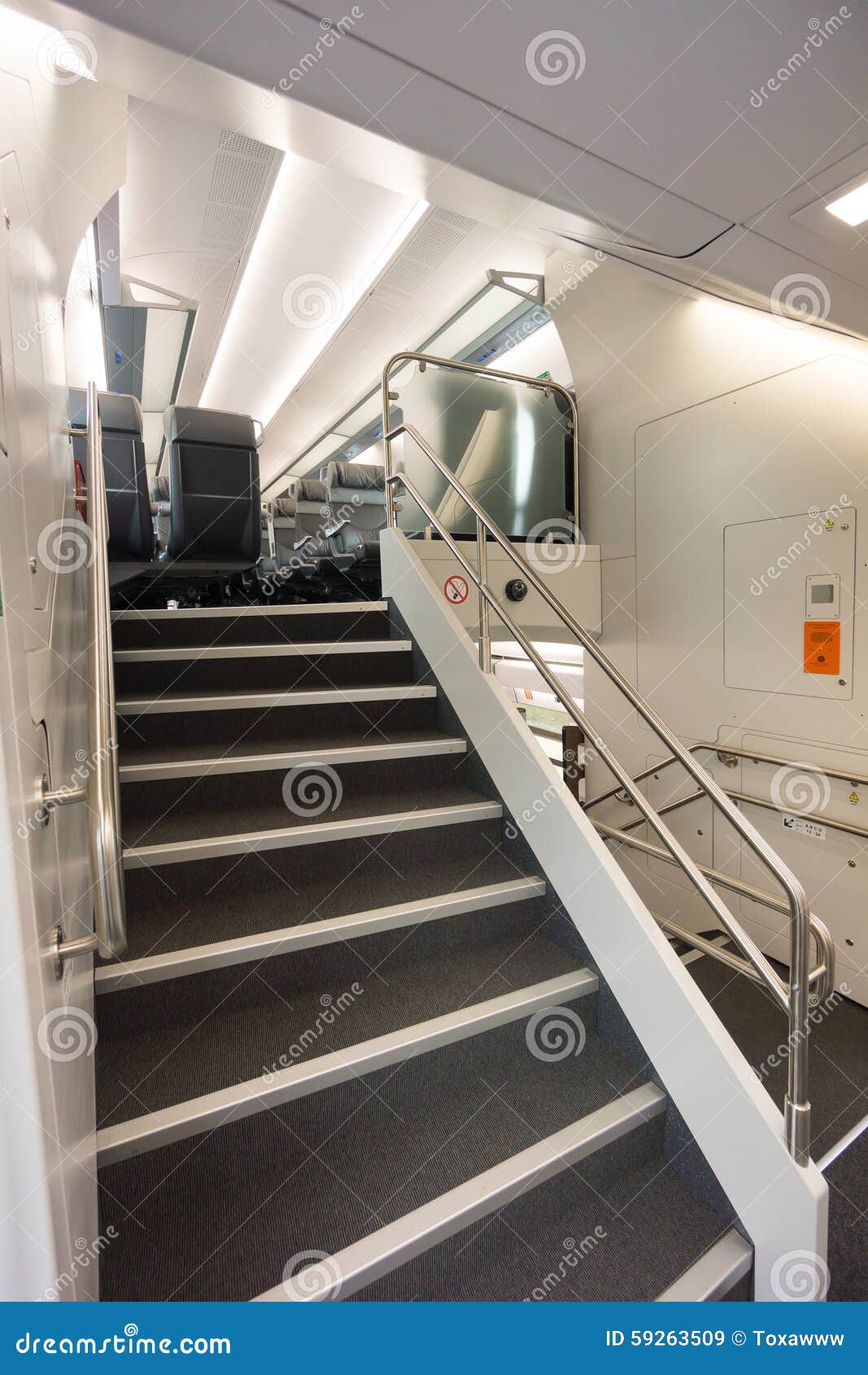 Interior of a modern train stock image. Image of wagon - 59263509