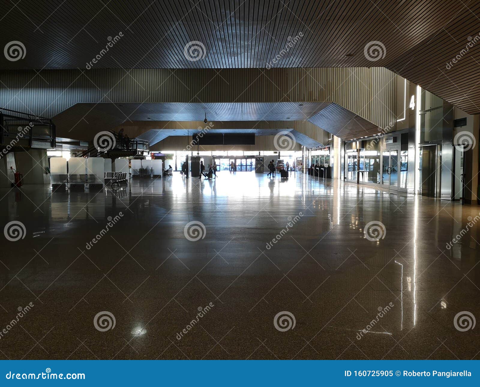 Interior of Modern Train Station Stock Image - Image of architectural ...