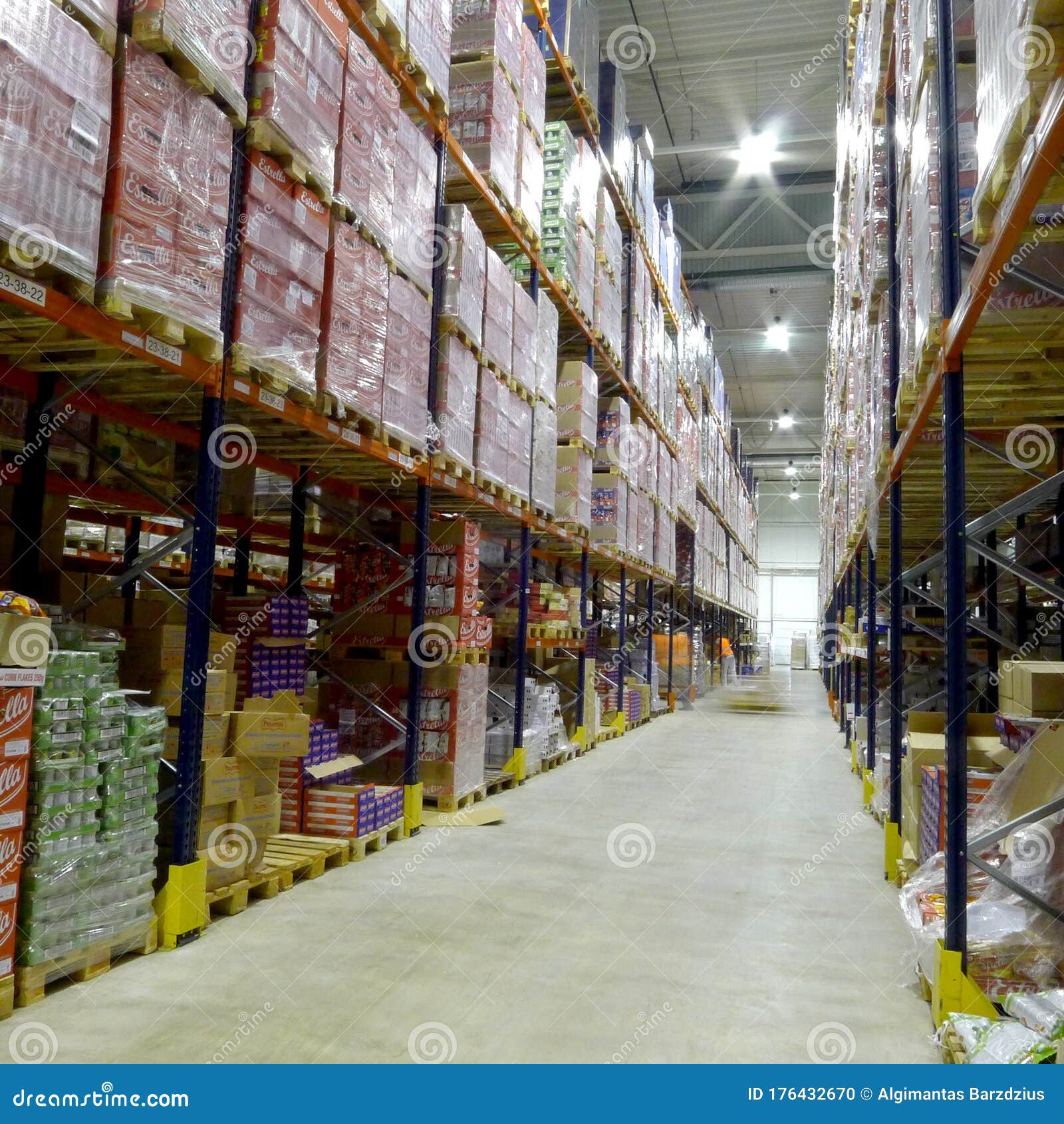 Interior of a Modern Warehouse,Â Logistics Editorial Image - Image of ...