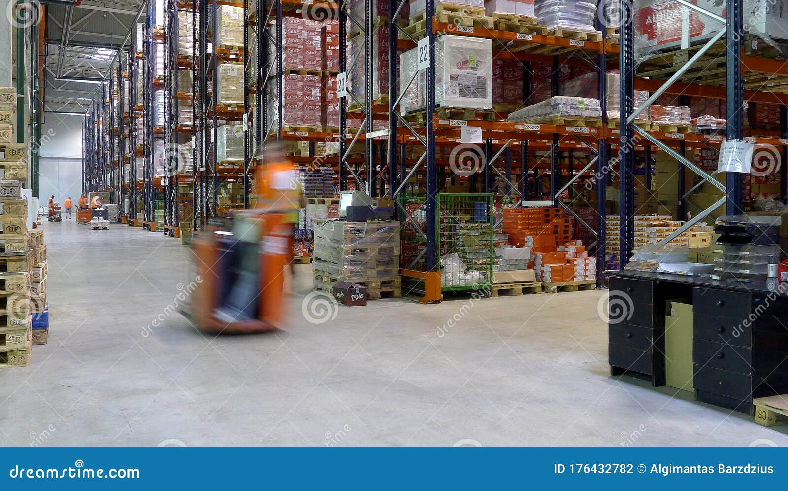 Interior of a Modern Warehouse,Â Logistics Editorial Photography ...