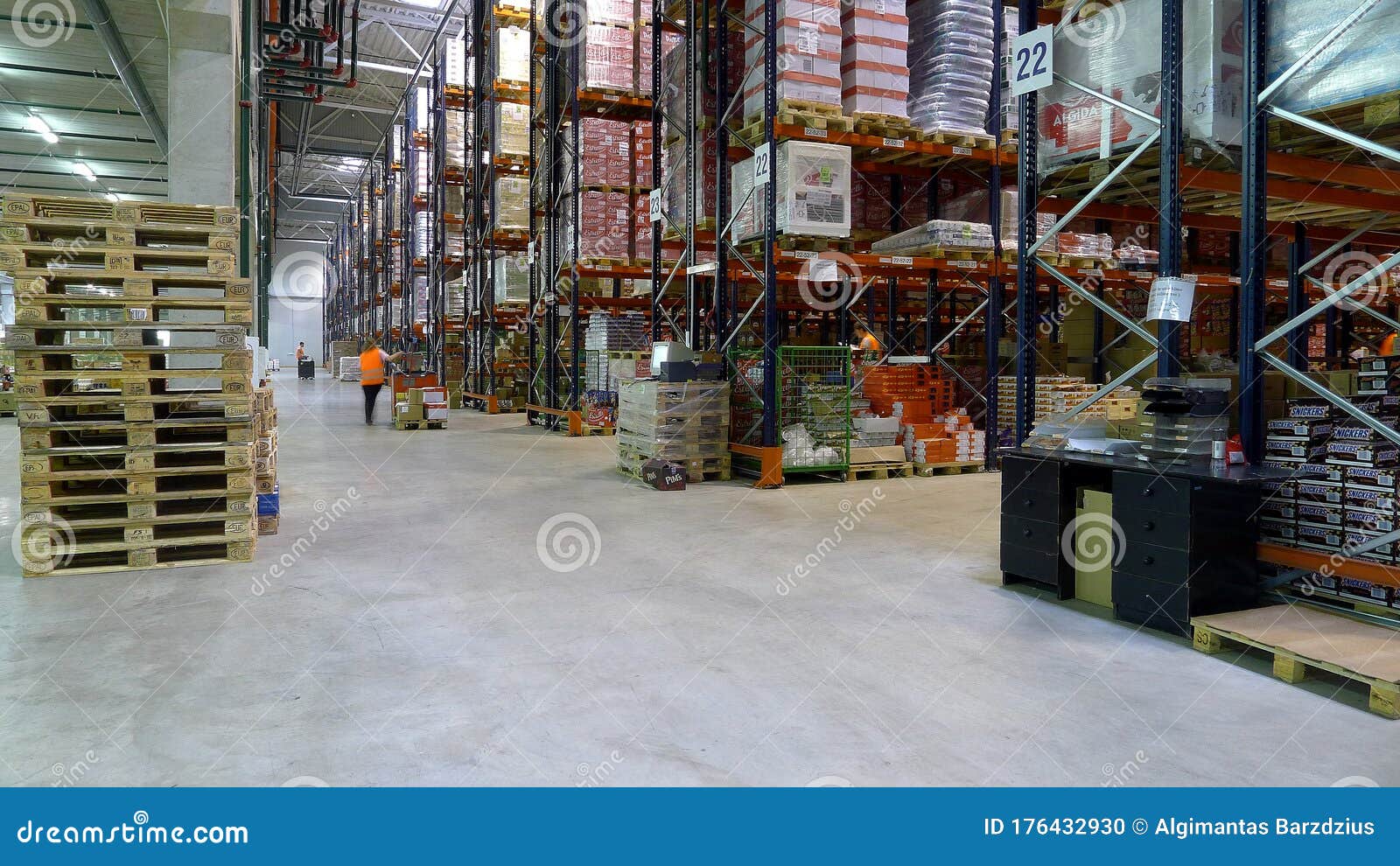 Interior of a Modern Warehouse,Â Logistics Editorial Image - Image of ...