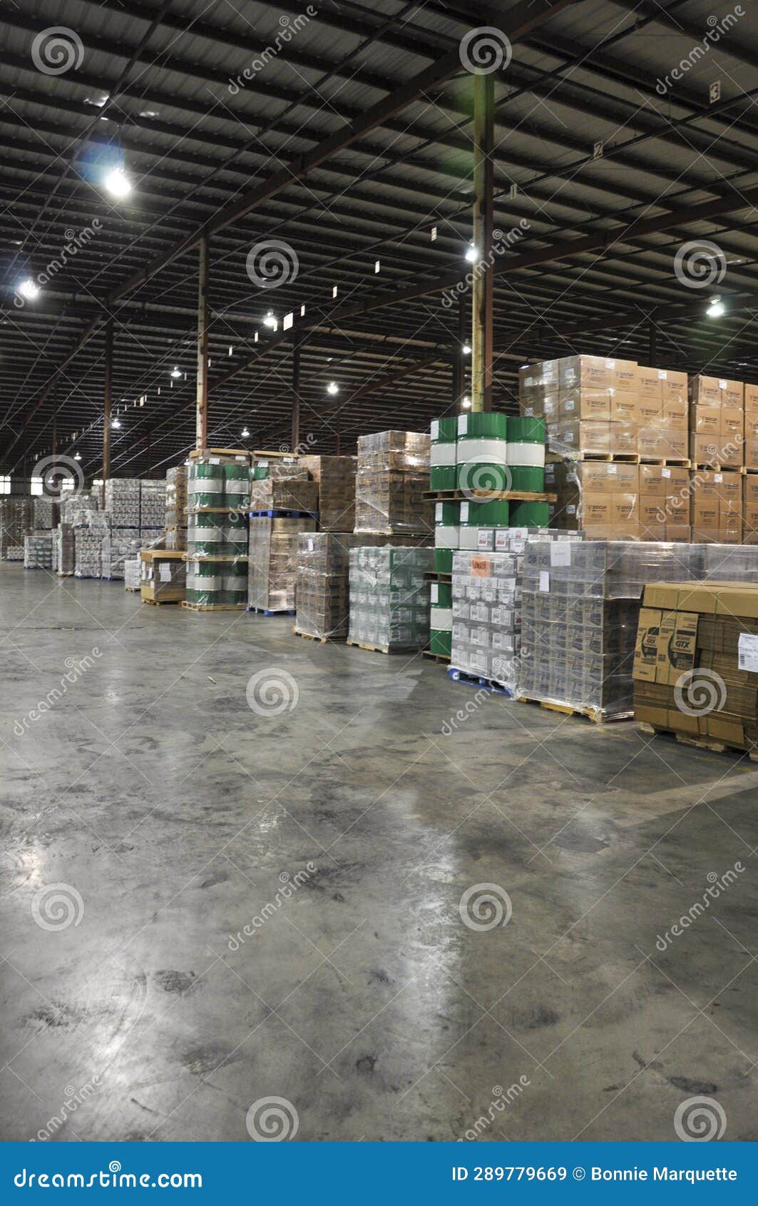 Interior of a Modern Warehouse. Stock Image - Image of retail ...