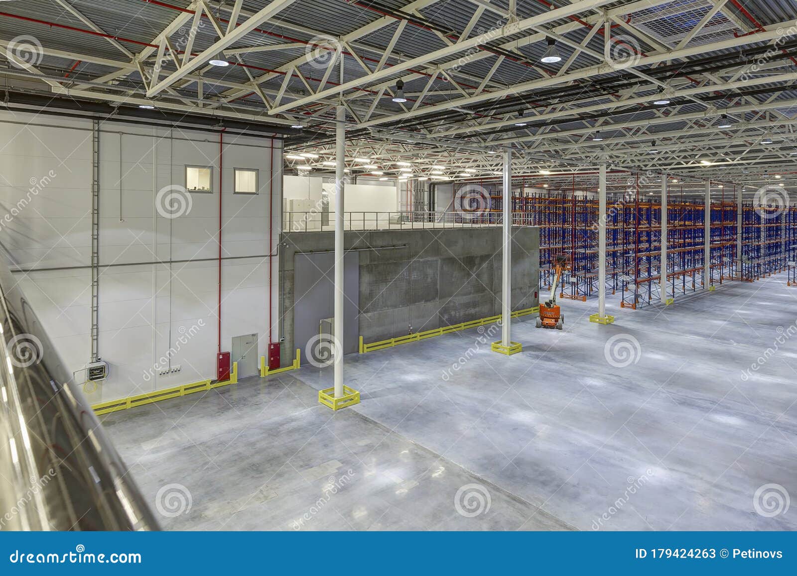 Interior of a Modern Warehouse Stock Image - Image of cargo ...