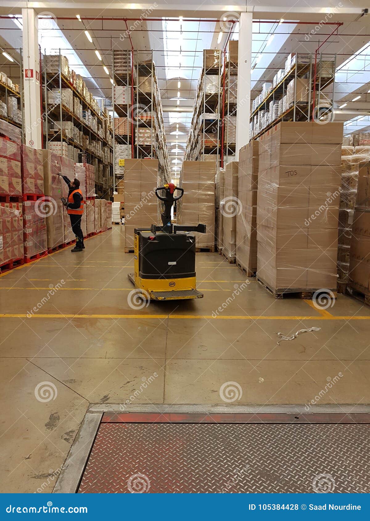 Interior of a Modern Warehouse Editorial Stock Photo - Image of factory ...