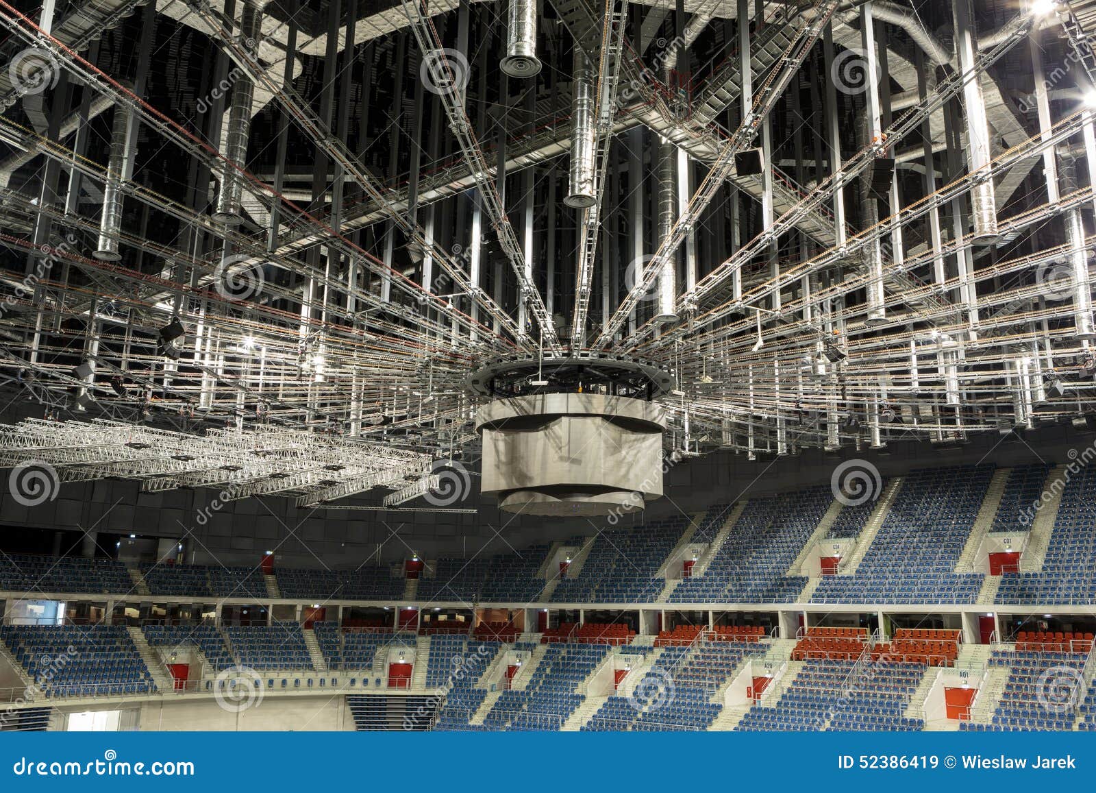 Interior Moderno Arena Krakow De Tauron Imagem de Stock Editorial ...