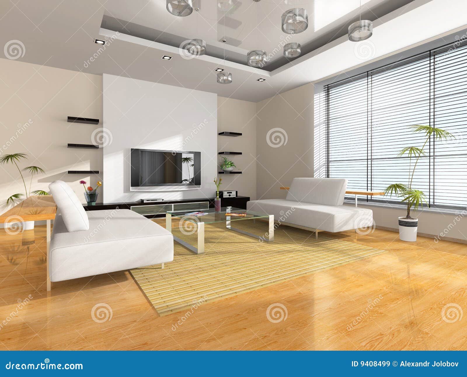 Interior Moderno Del Cuarto Imagen de archivo - Imagen de manta ...