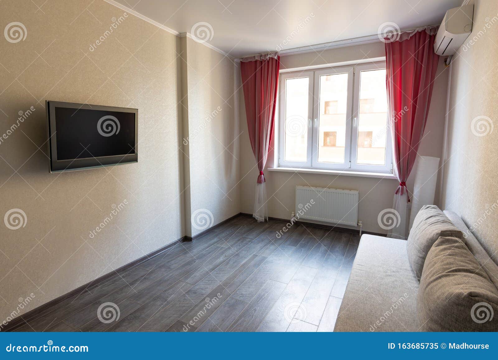 Interior of a Modest Room in an Apartment for Rent Stock Image - Image ...