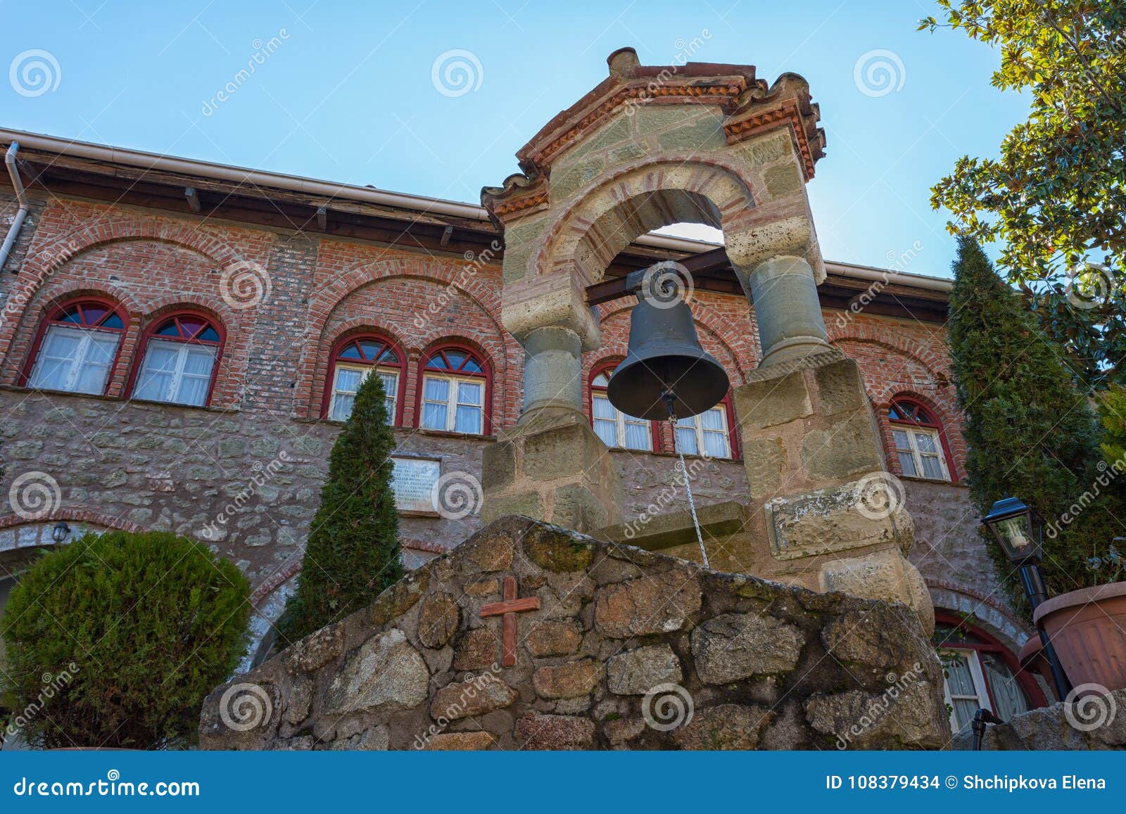 Interior Monastery of the Great Meteoron Stock Photo - Image of ...