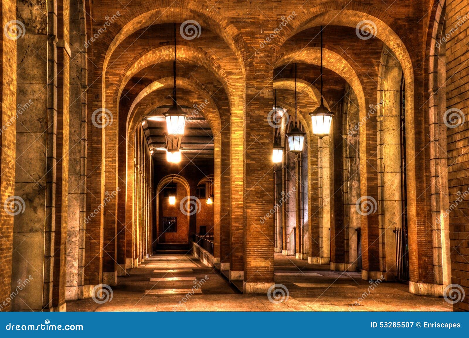 Interior of a monastery stock image. Image of christianity - 53285507