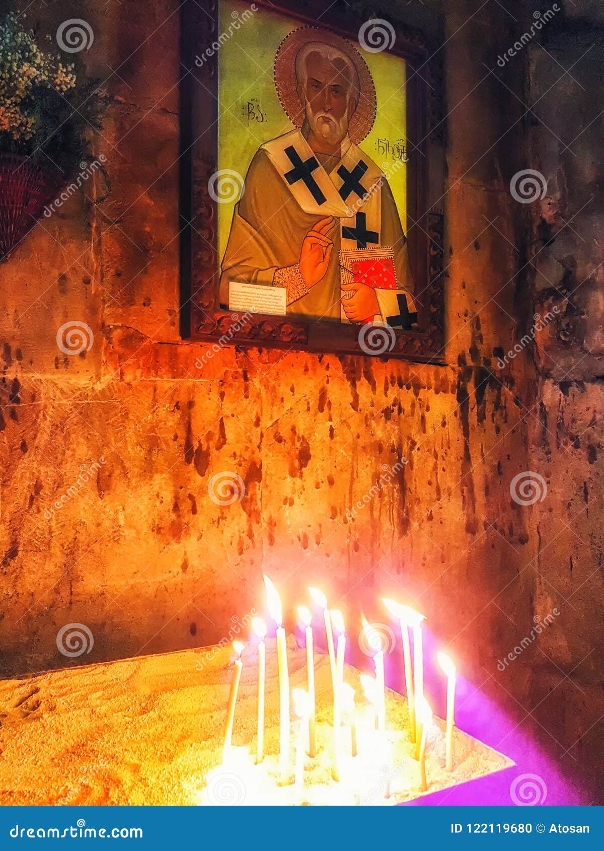 Interior of Monastery of Jvari in Georgia Editorial Image - Image of ...