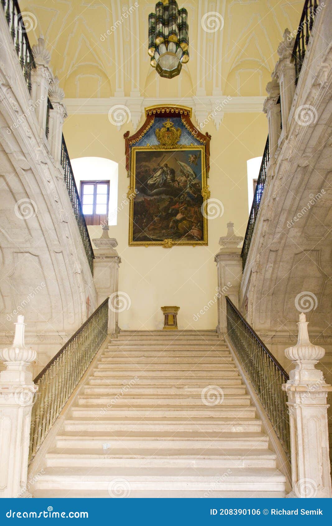 Interior of Monastery of Ucles, Castile-La Mancha, Spain Stock Photo ...