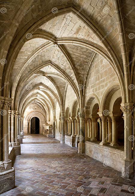Interior of Monastery of Veruela Stock Image - Image of spiritual ...