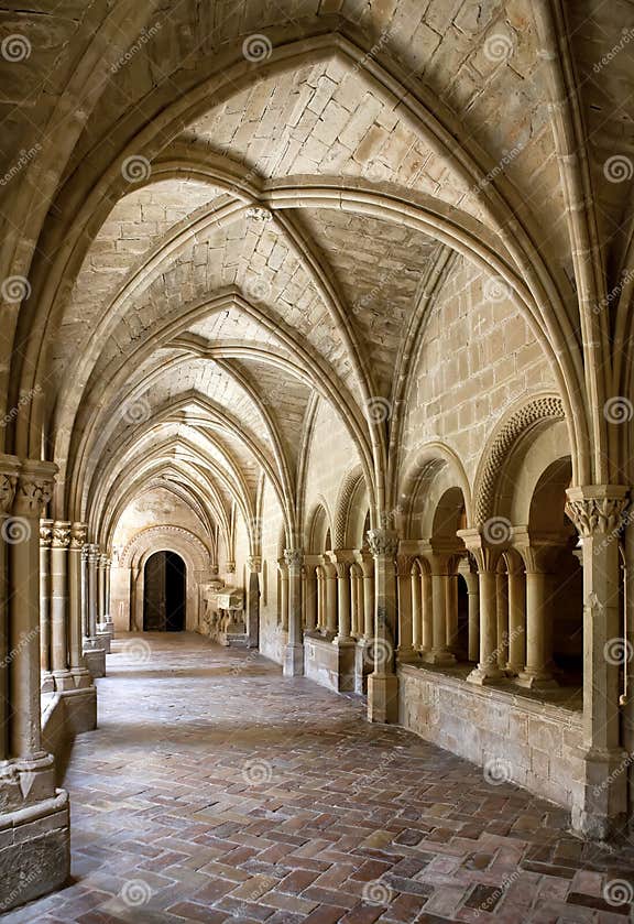 Interior of Monastery of Veruela Stock Image - Image of spiritual ...